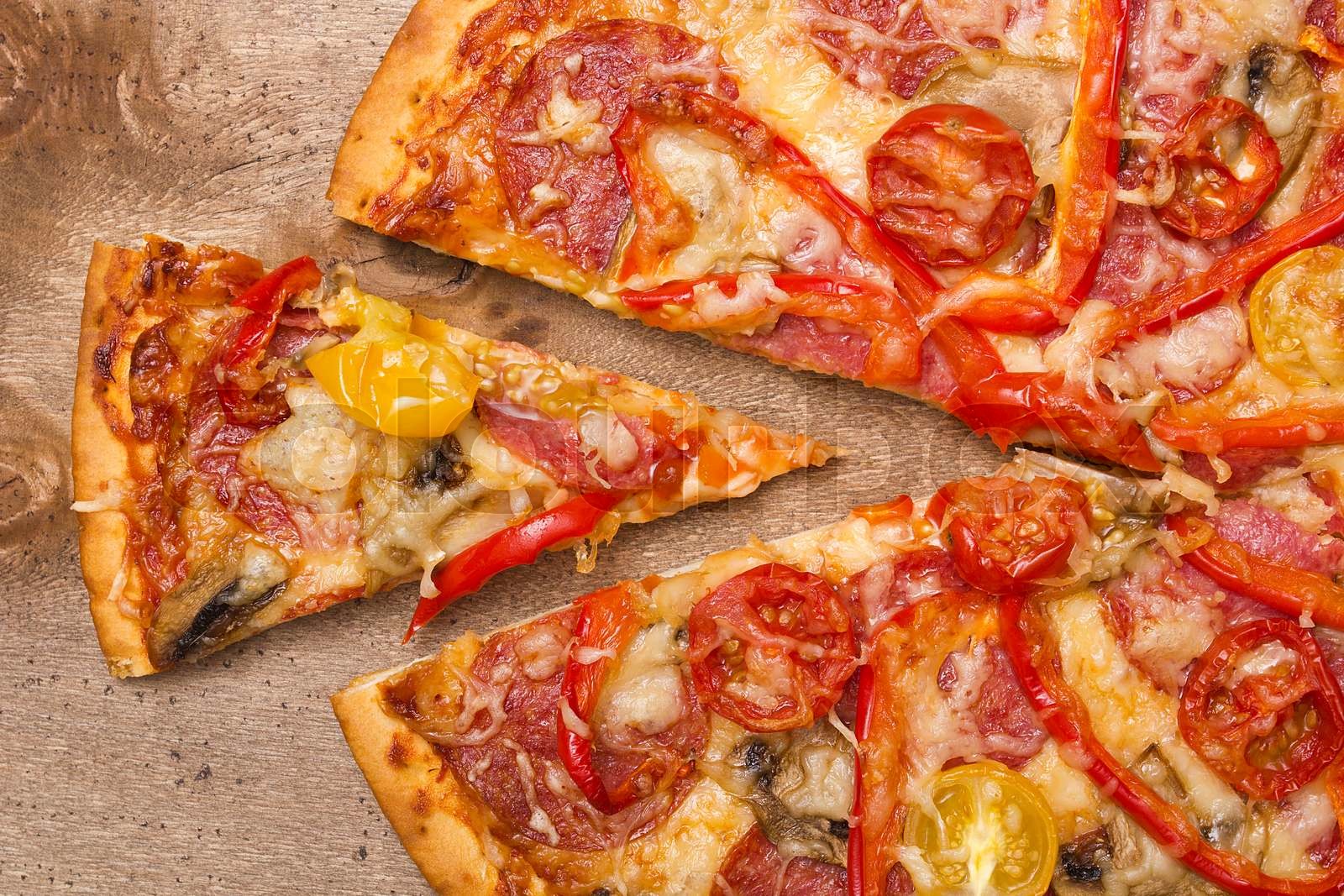 Piece of pizza | Stock image | Colourbox