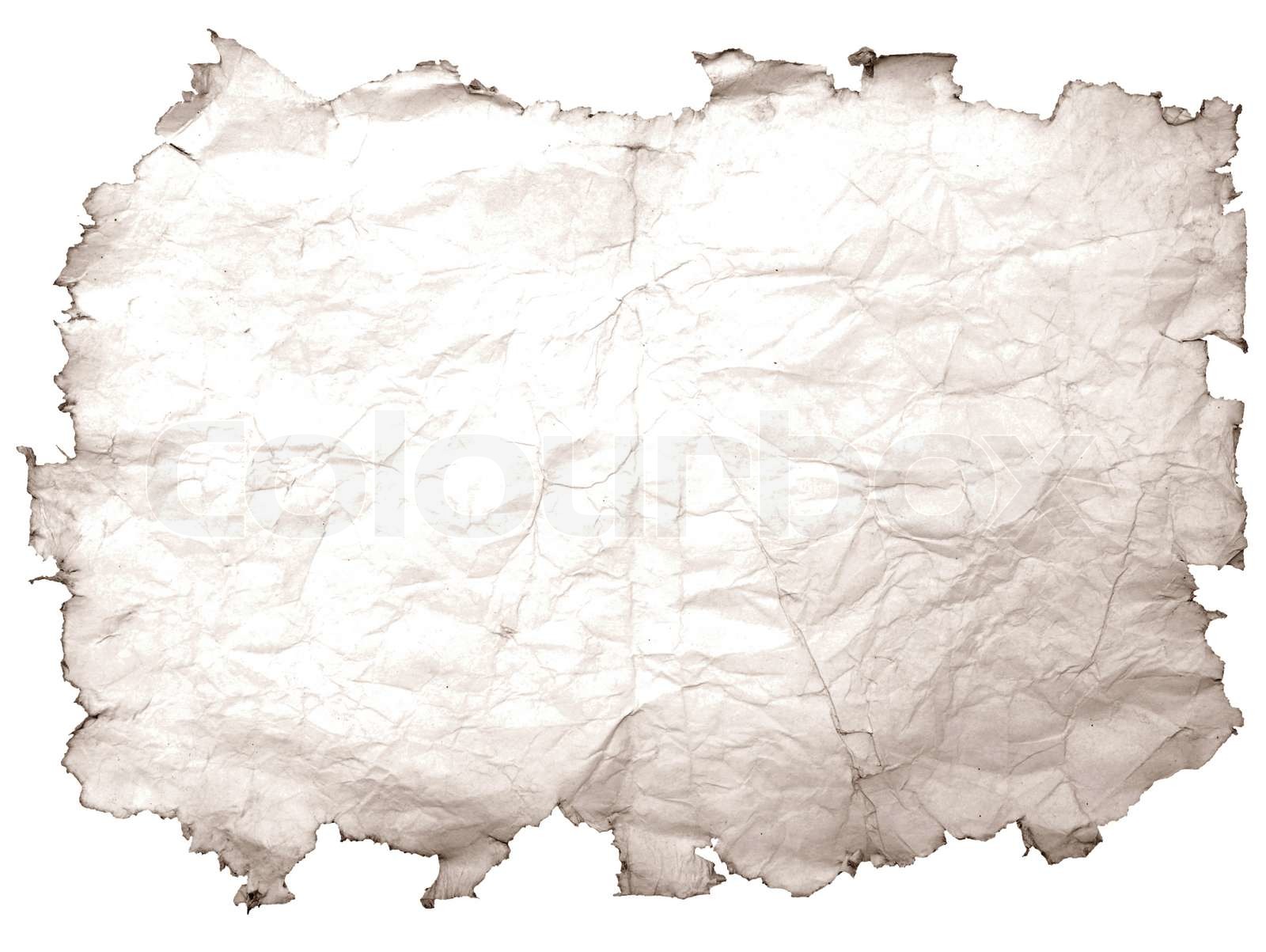 old stained paper with torn dirty edges | Stock image | Colourbox