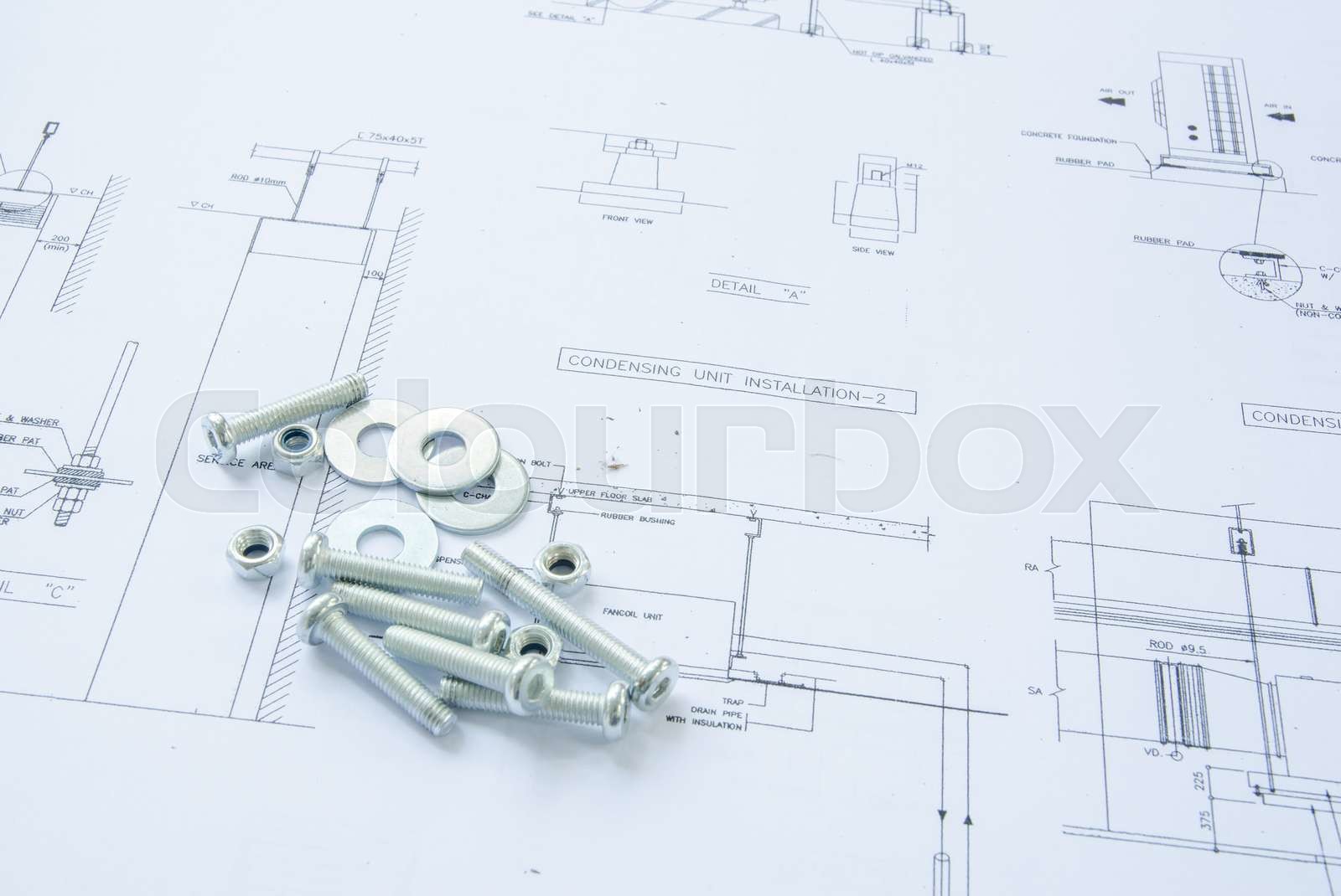 arkitekt, papir, hus | Stock foto | Colourbox