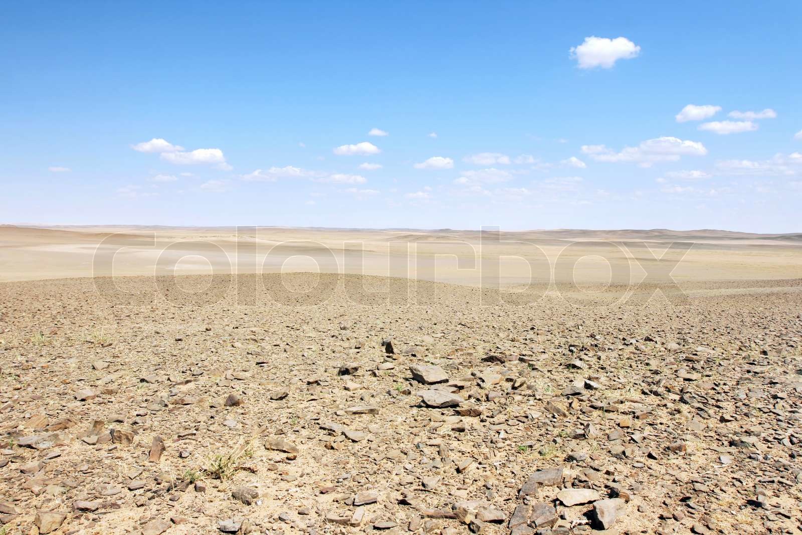 Mongolian landscape in the Gobi desert | Stock image | Colourbox