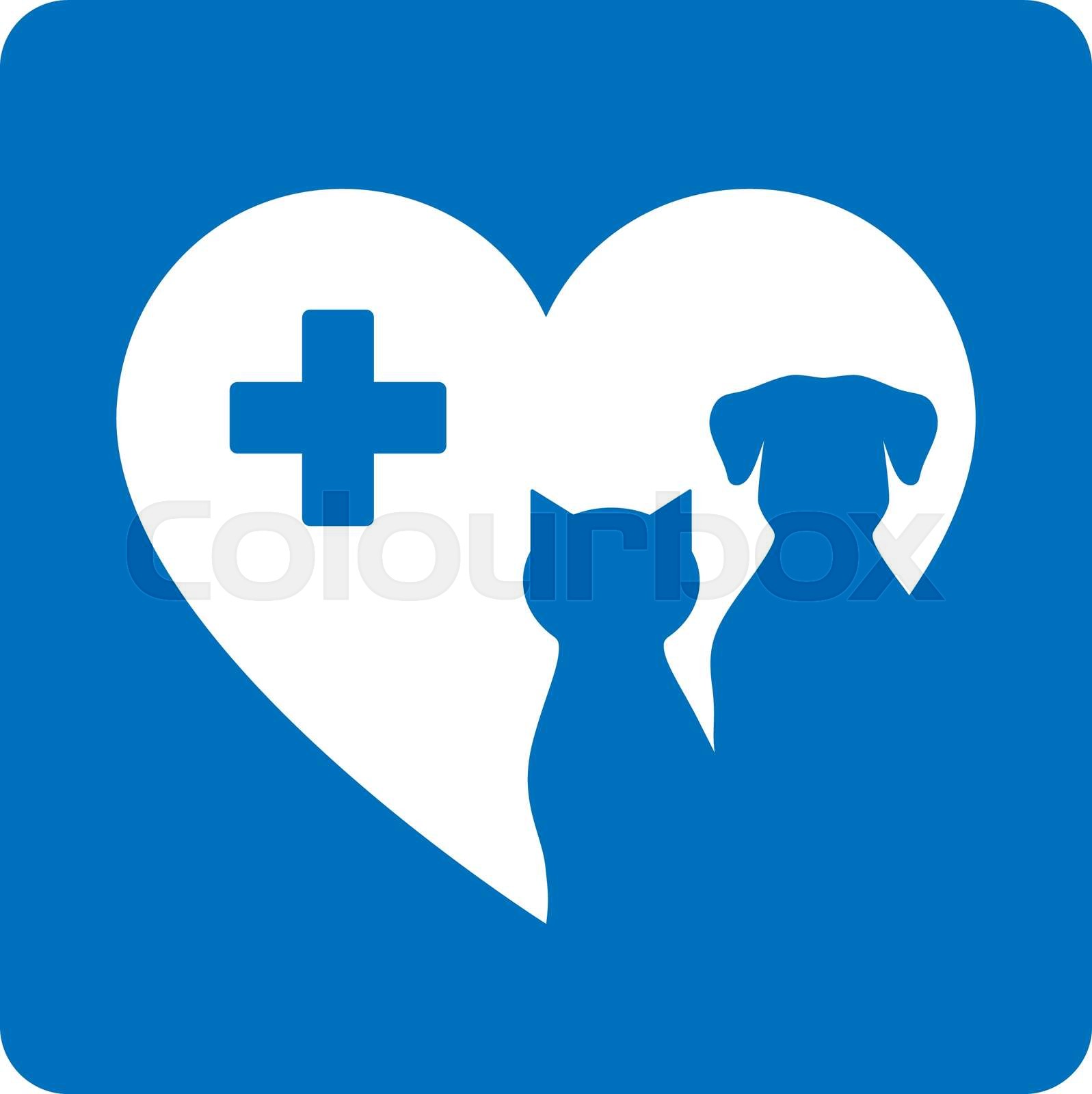 blue veterinary icon | Stock vector | Colourbox