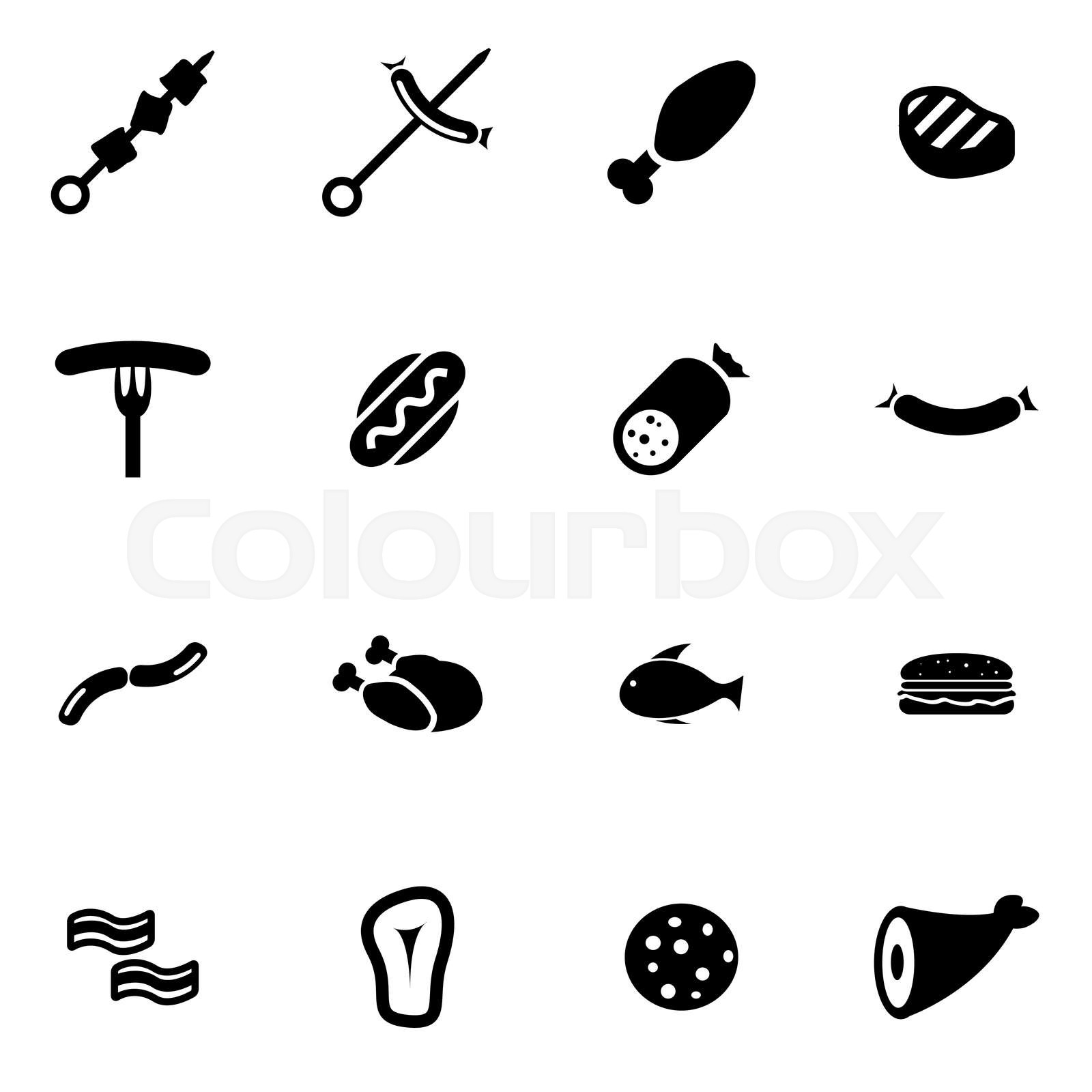 icon, schwein, fleisch | Stock-Vektor | Colourbox