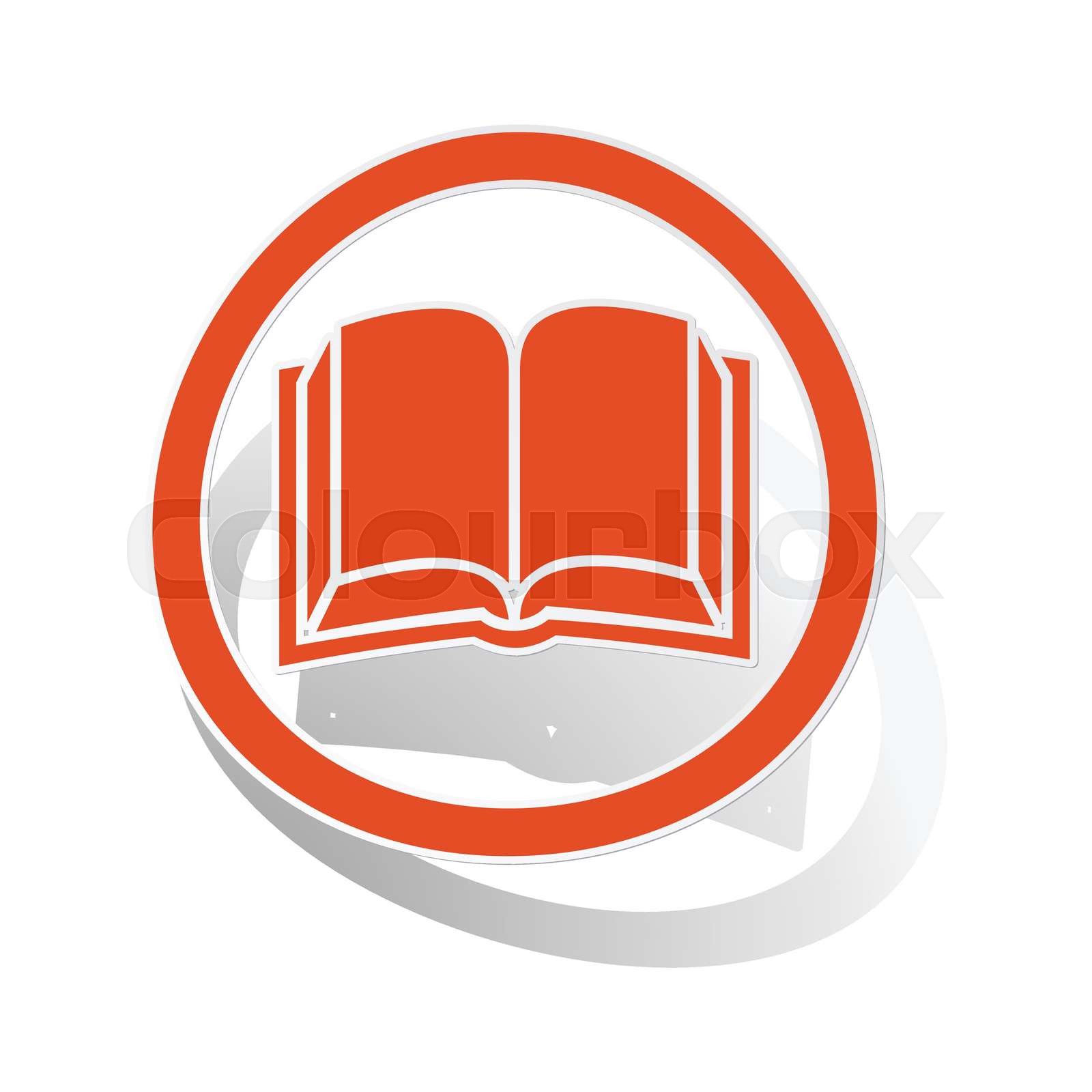 buch, symbol, aufkleber | Stock-Vektor | Colourbox