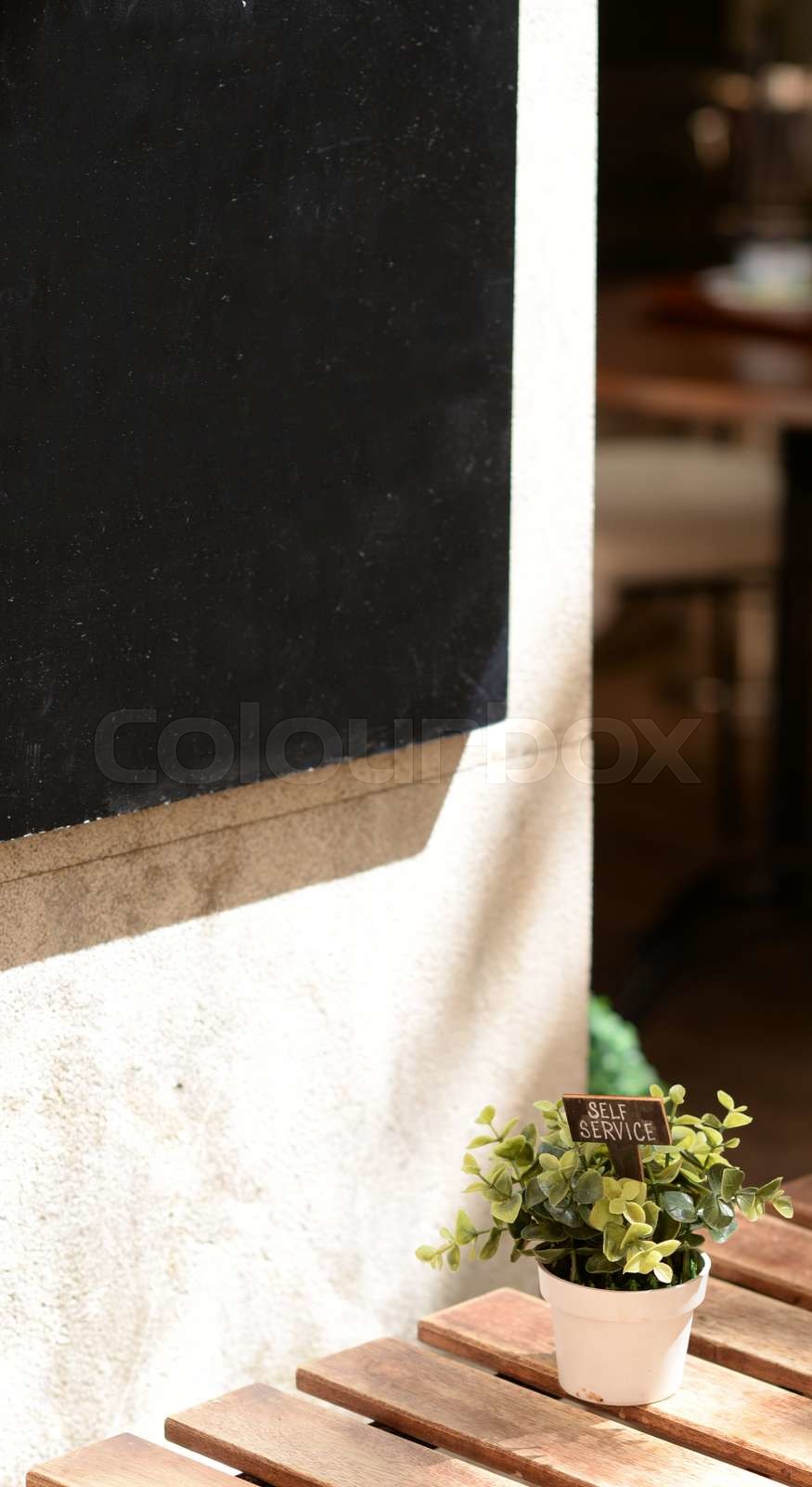 SELF SERVICE sign in bar | Stock image | Colourbox