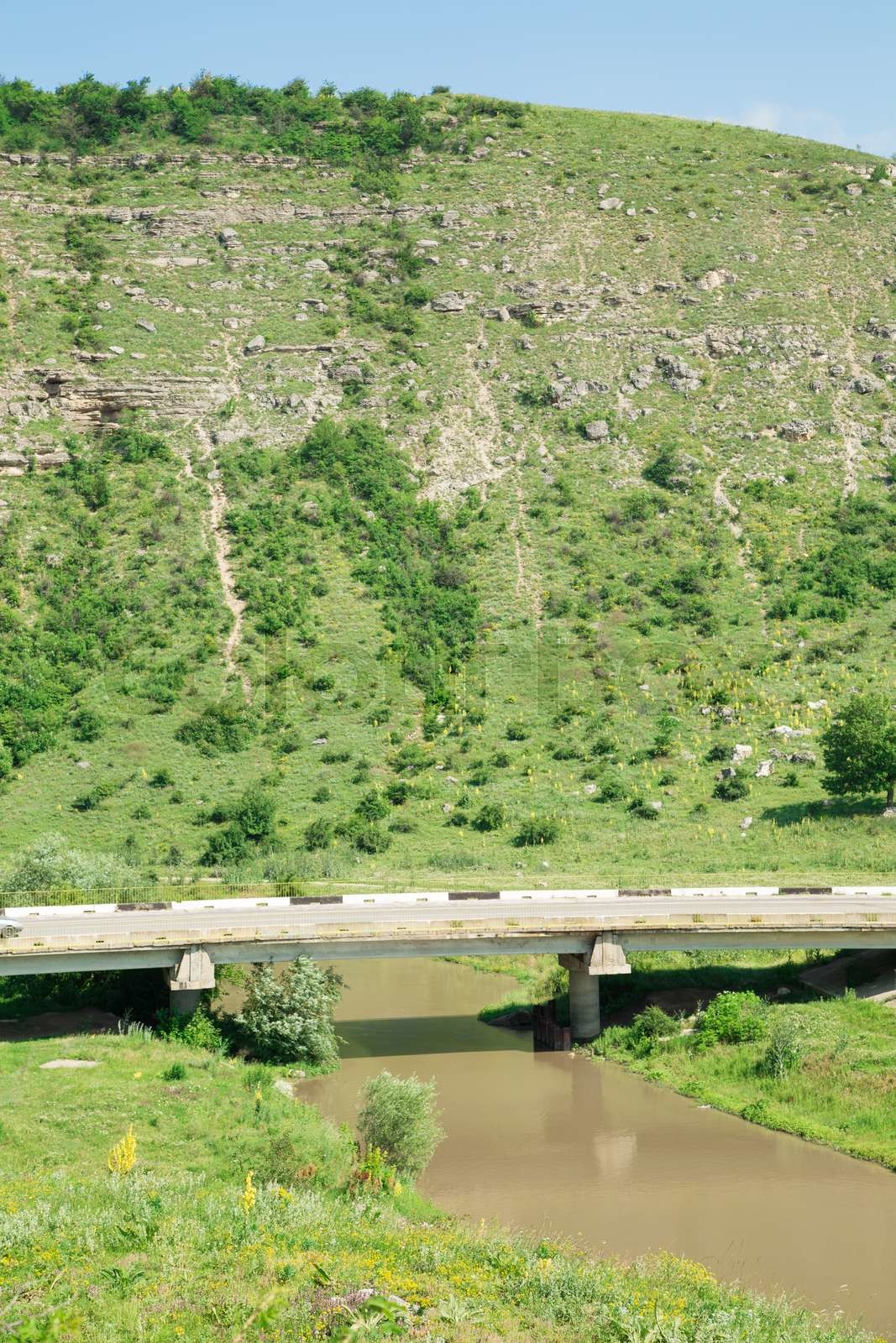 Bridge through the river | Stock image | Colourbox