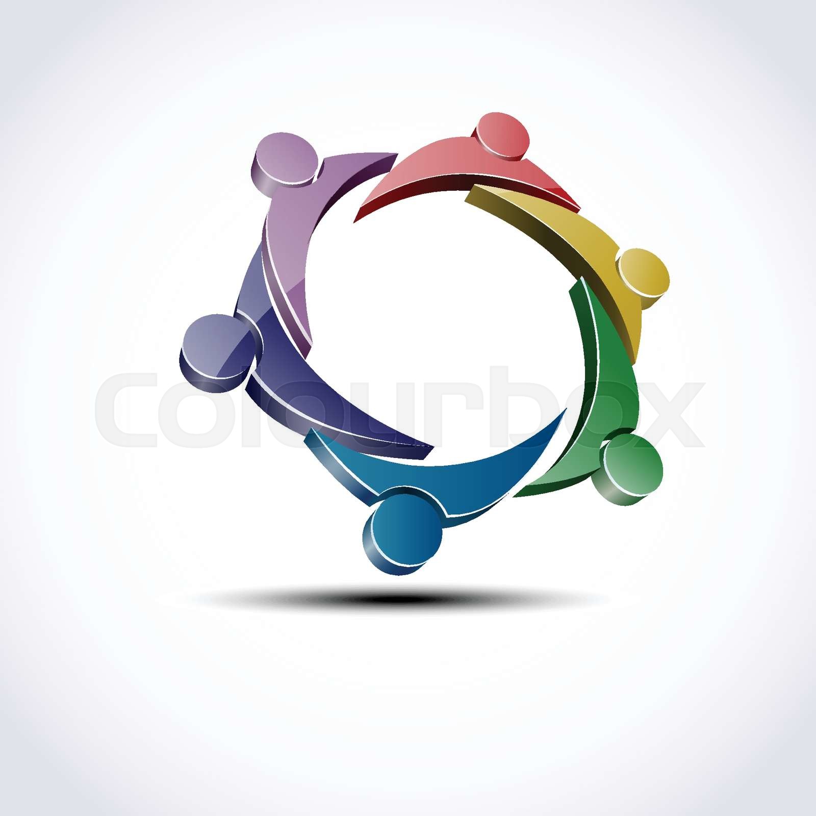 Group Business 6 icons template | Stock vector | Colourbox