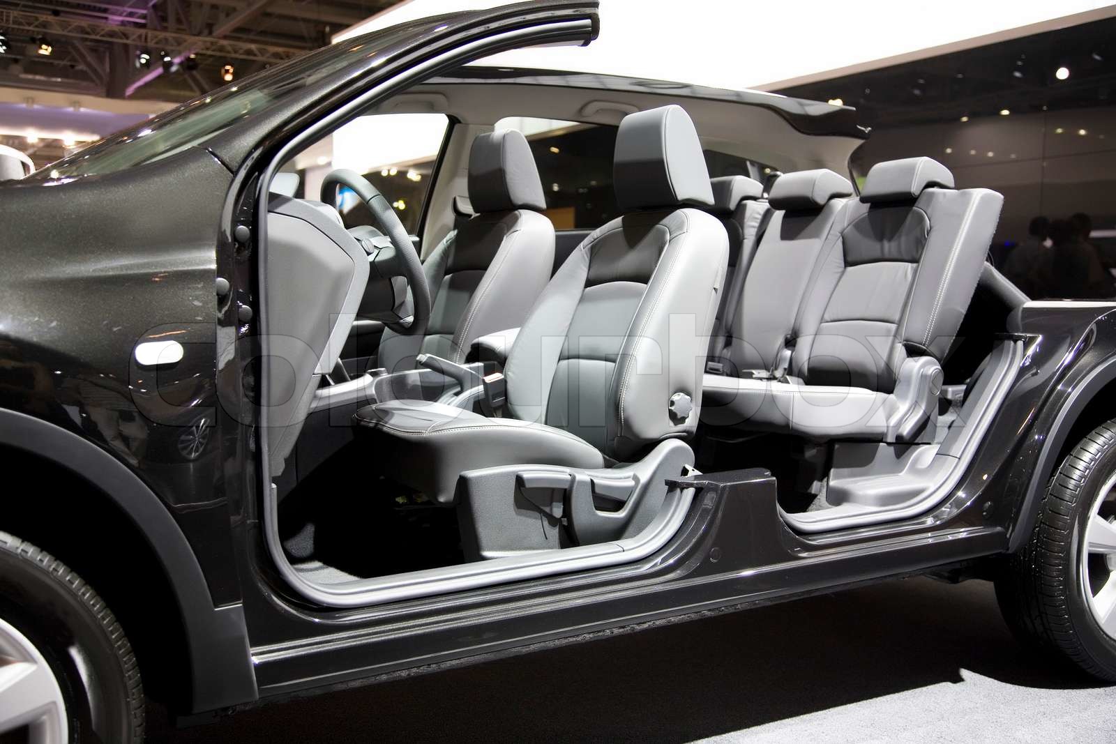 Modern Car, Cut In Half | Stock image | Colourbox