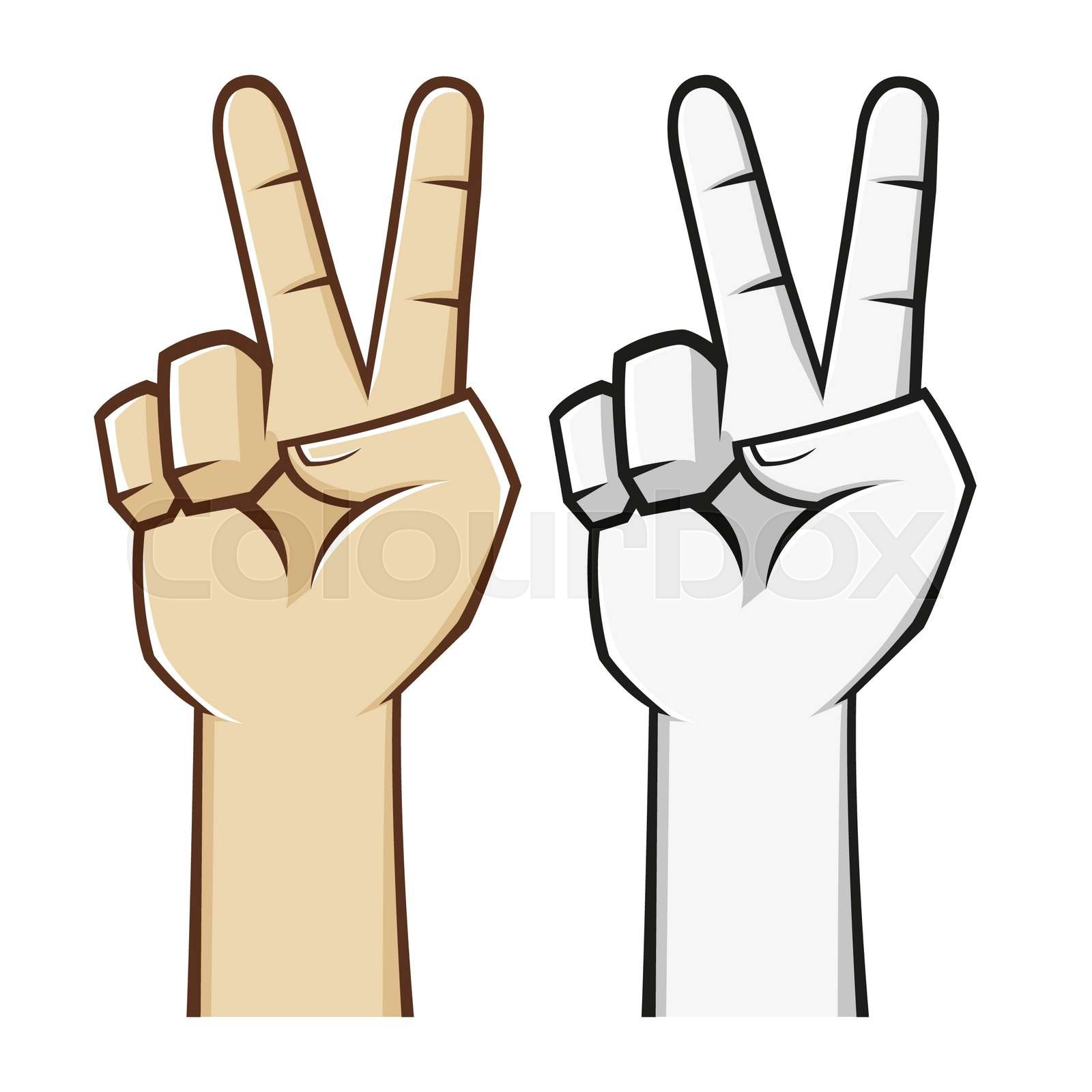 Peace Hand Sign Vector