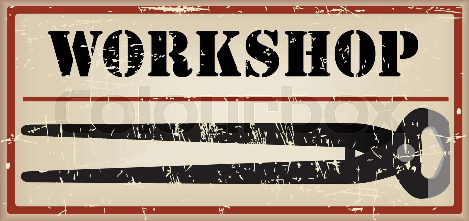 Workshop Stock Vector Colourbox