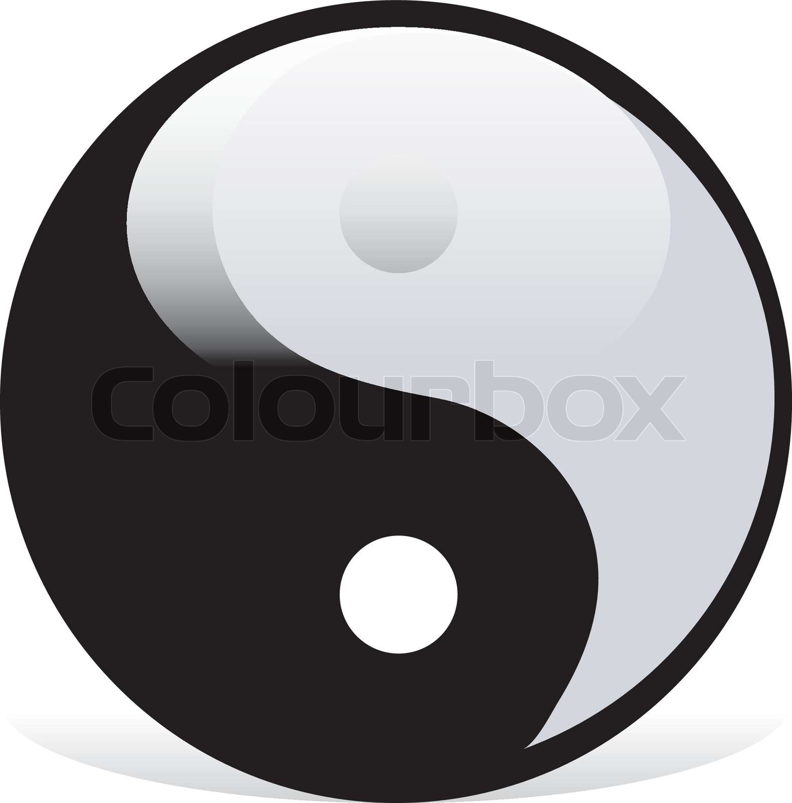 Ying yang symbol of harmony and balance | Stock vector | Colourbox