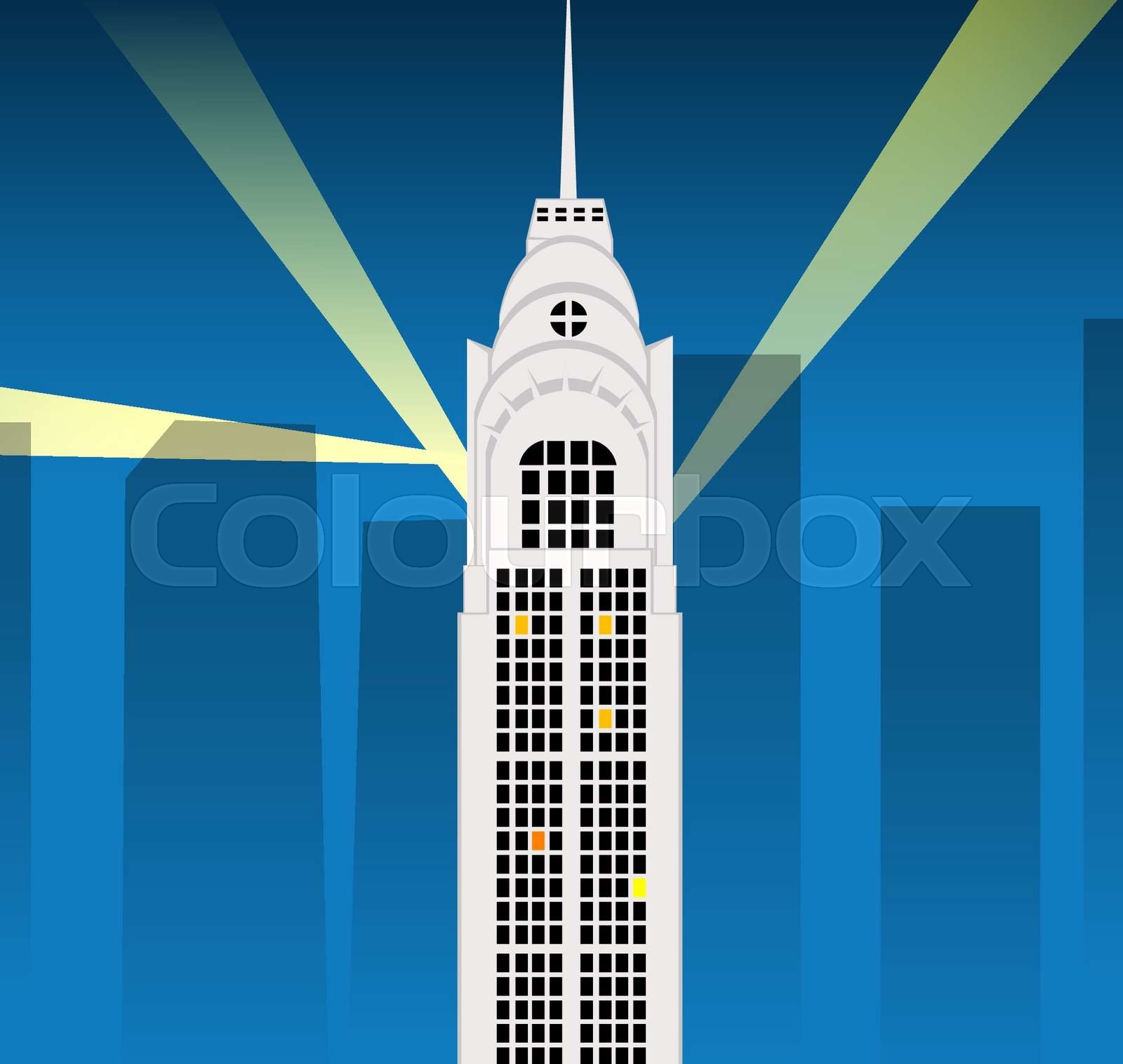 cartoon, turm, dach | Stock-Vektor | Colourbox