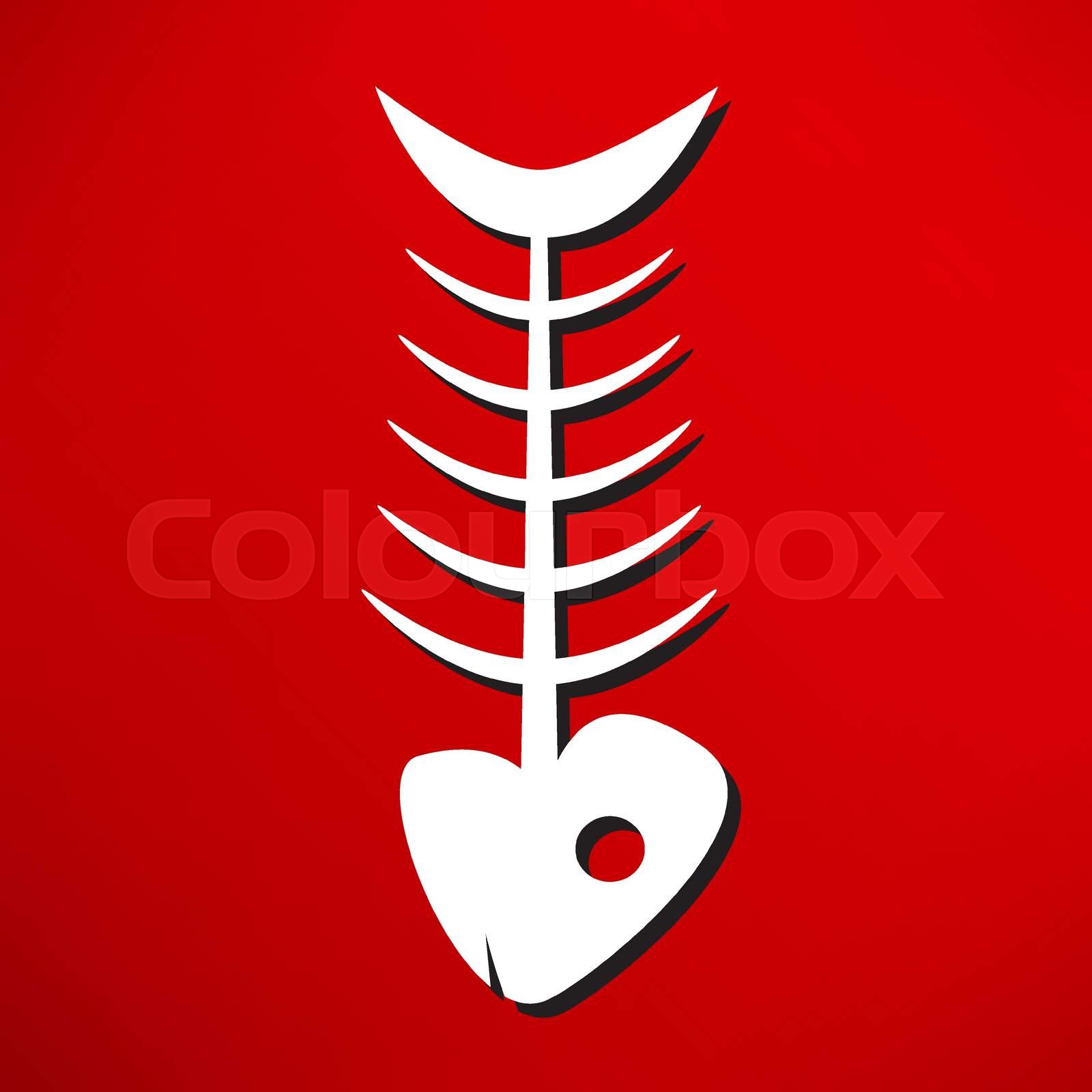 Fish Skeleton Stock Vector Colourbox fish-skeleton-stock-vector-colourbox