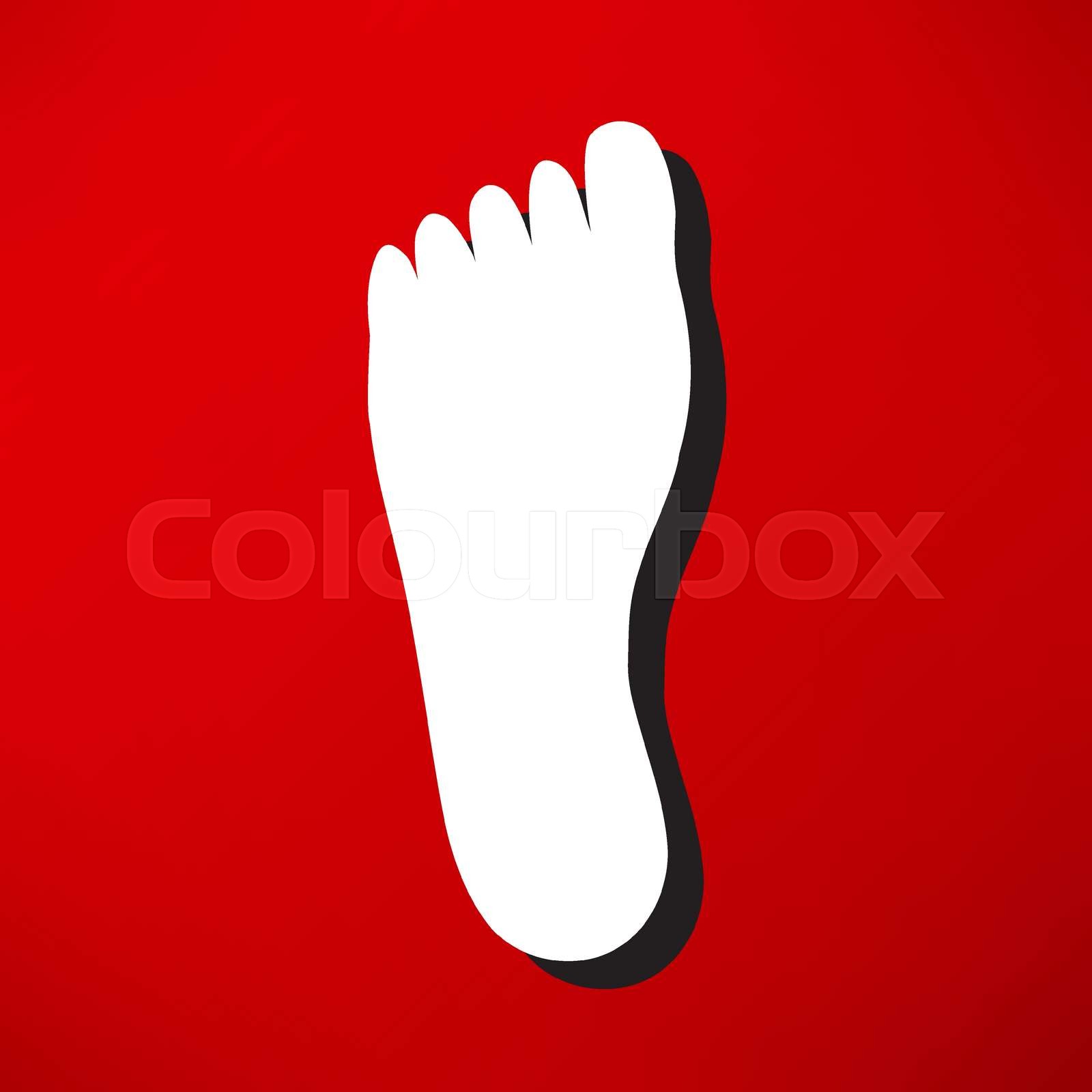 foot icon | Stock vector | Colourbox