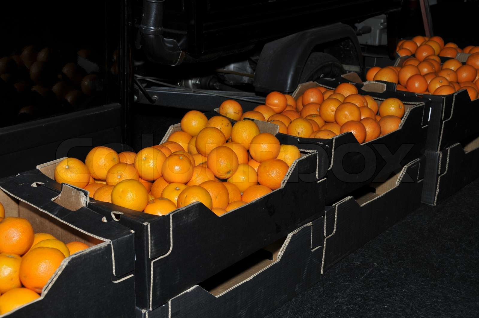 oranges on the market | Stock image | Colourbox