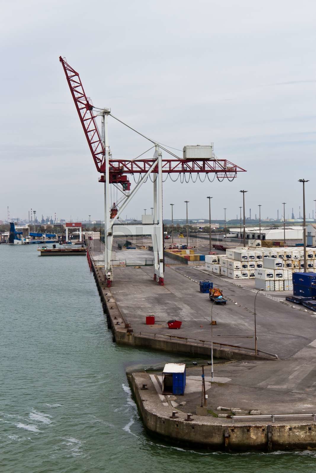 DUNKIRK/FRANCE - April 17, 2014: Port of Dunkirk (Grand Port Maritime ...