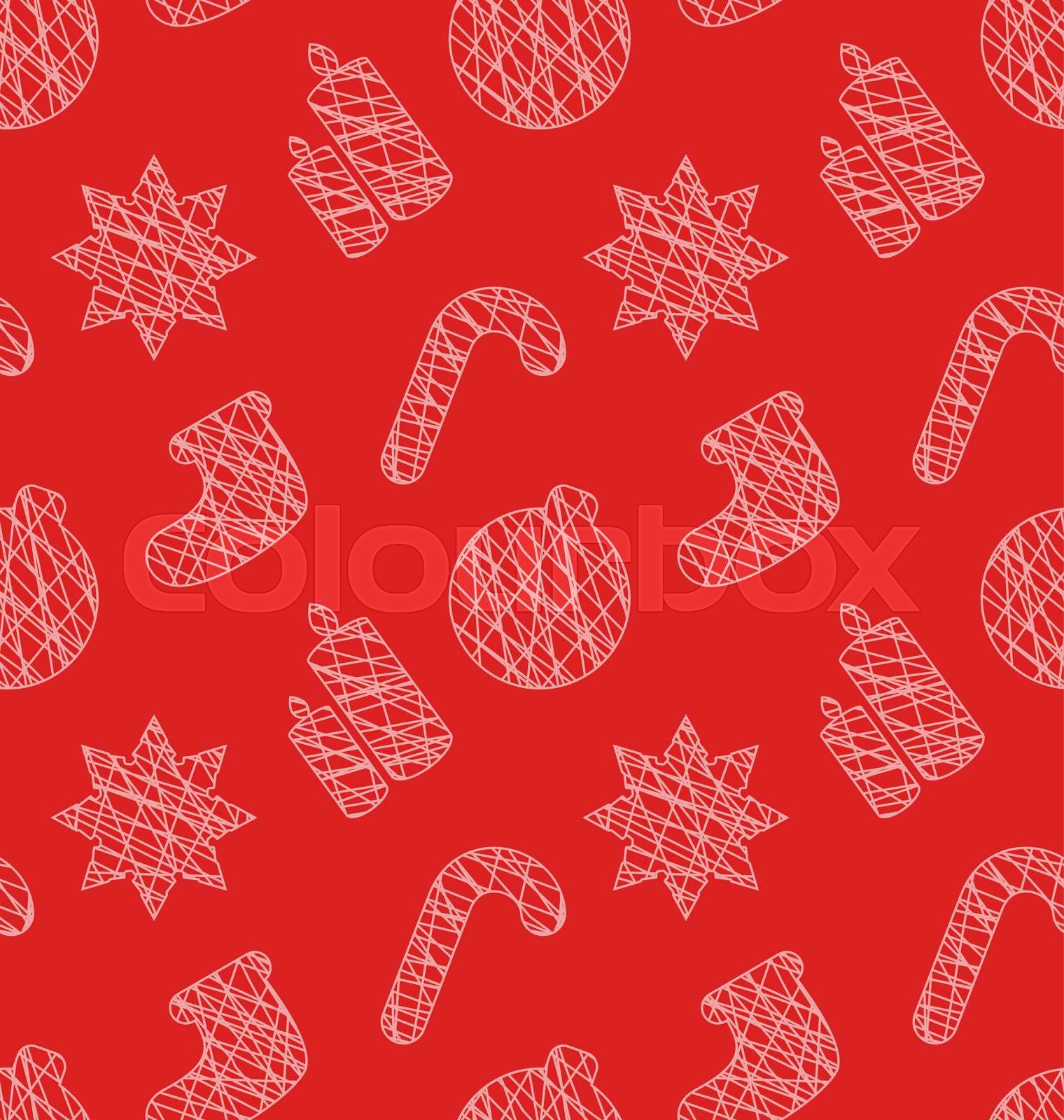 Seamless Texture for Christmas | Stock vector | Colourbox