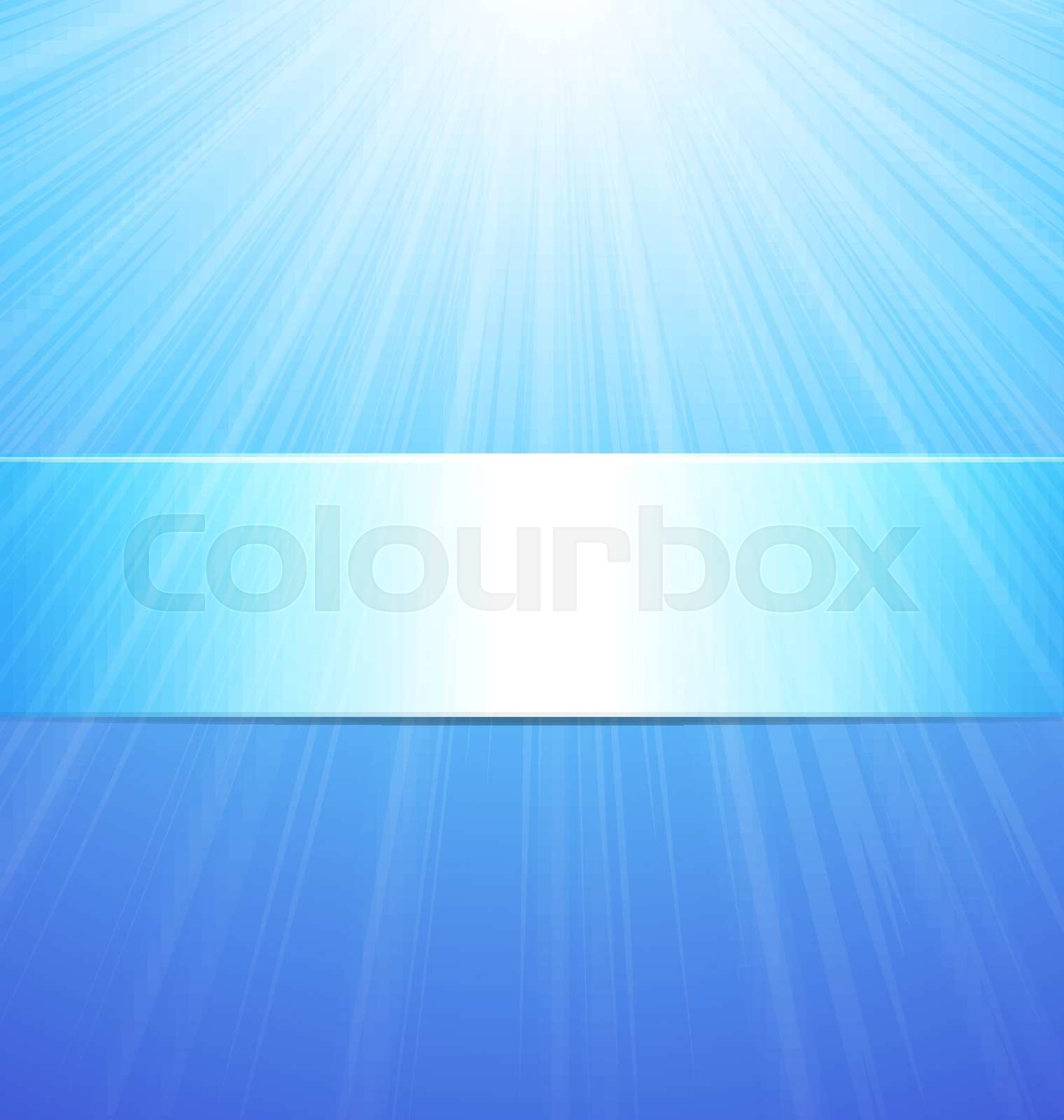 Abstract Blue Sunshine Background | Stock vector | Colourbox
