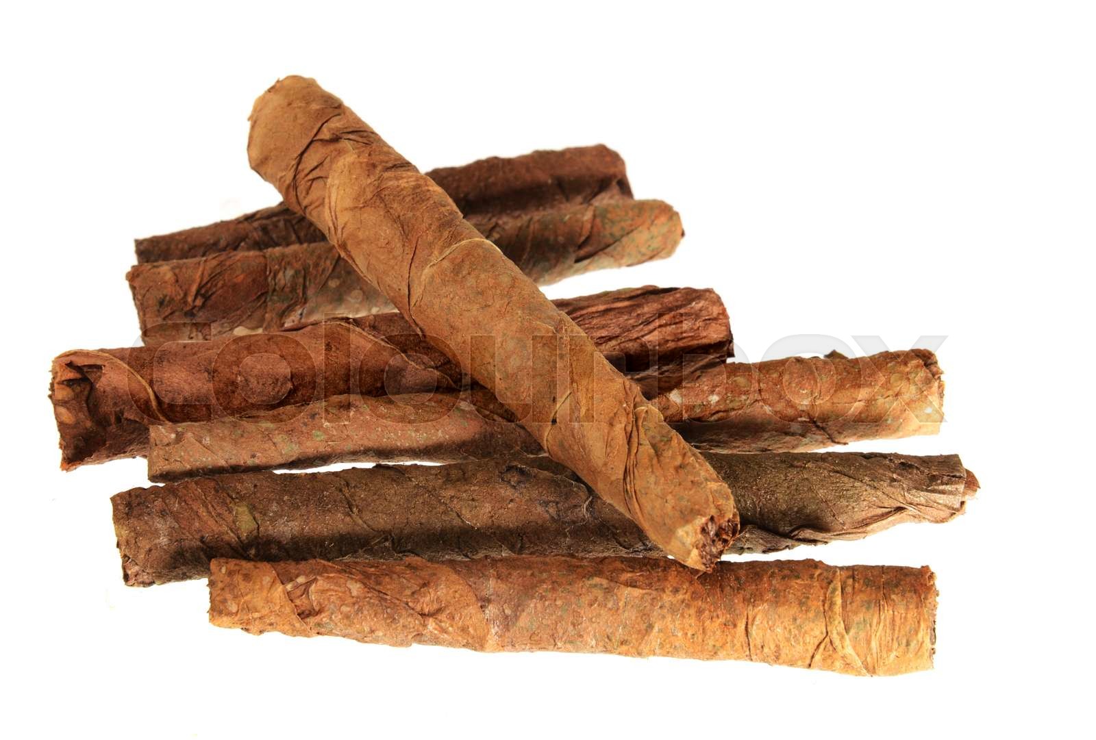 cigar, gammel, rygning | Stock foto | Colourbox