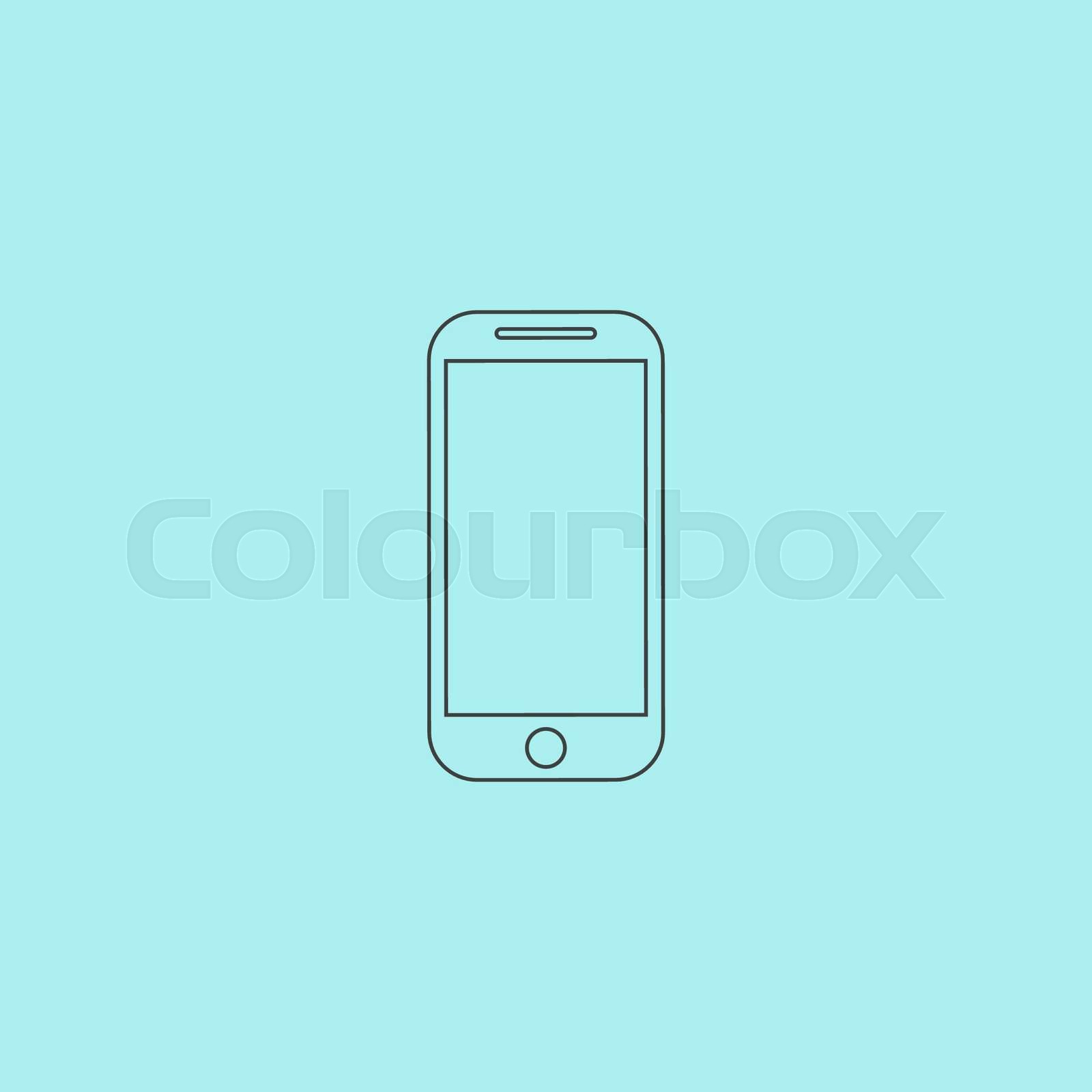 Mobile phone sign icon, vector illustration. | Stock vector | Colourbox
