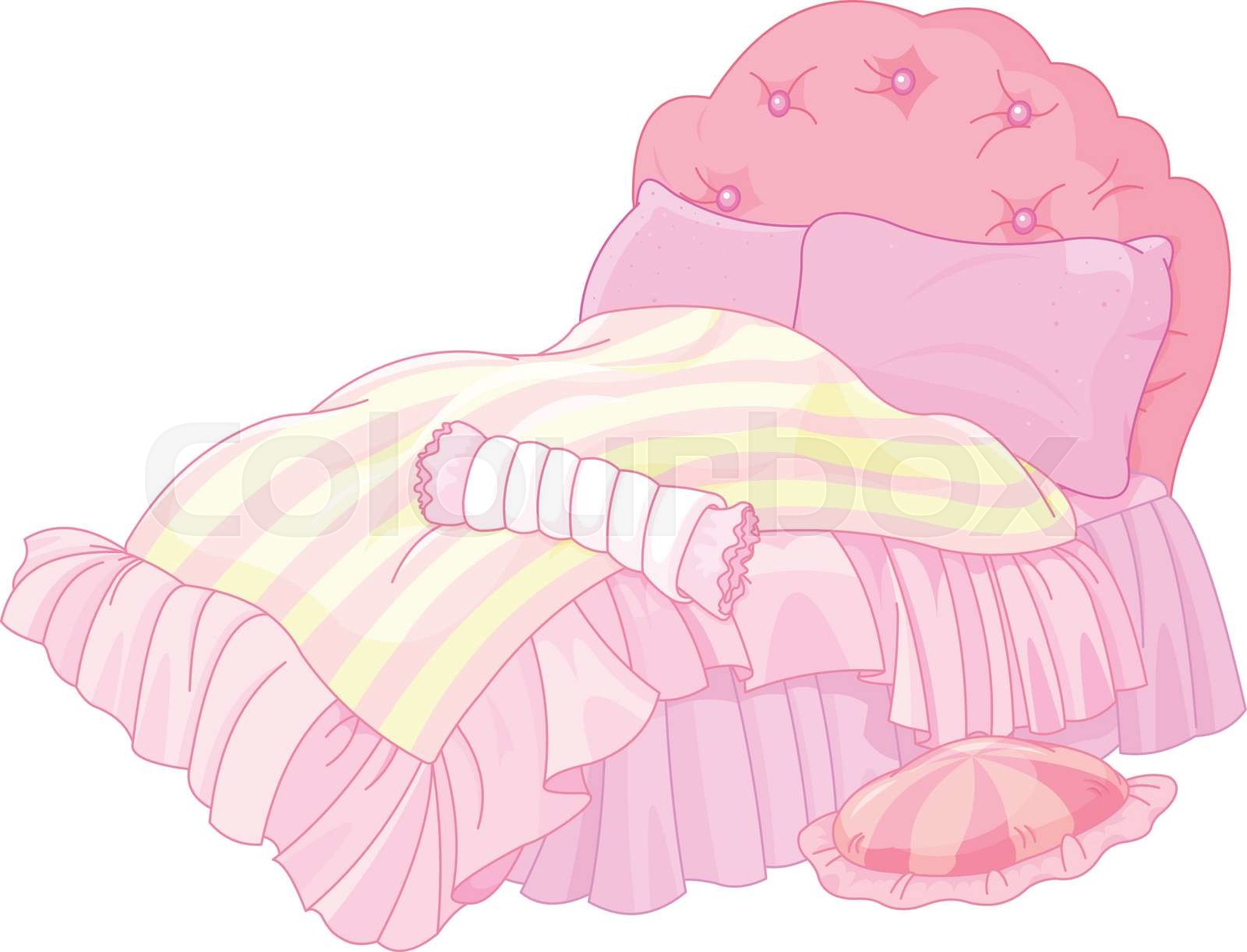 Princess Bed | Stock vector | Colourbox