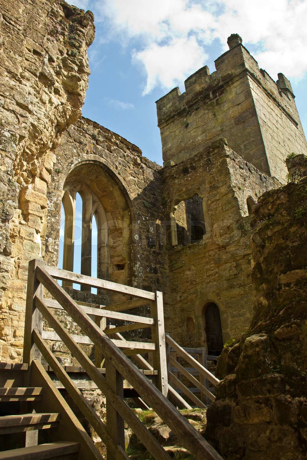 Medieval stone castle ruins interior | Stock image | Colourbox