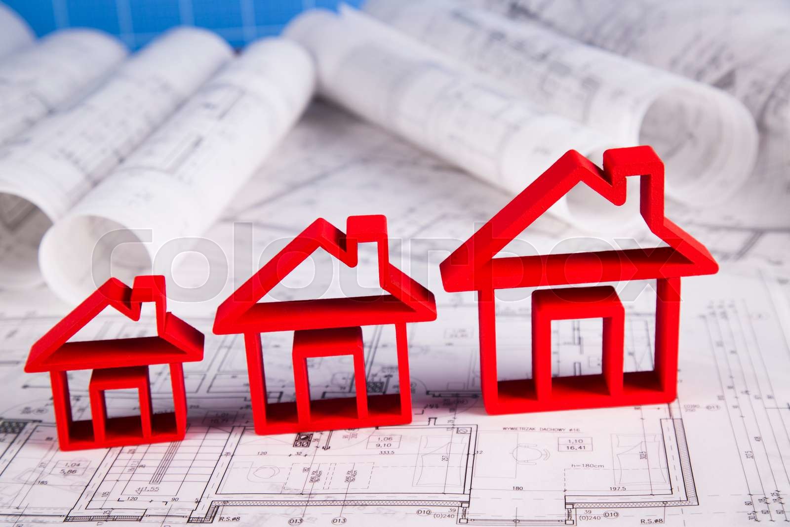 House Model Architecture Blueprints Concept Stock Image Colourbox house-model-architecture-blueprints-concept-stock-image-colourbox