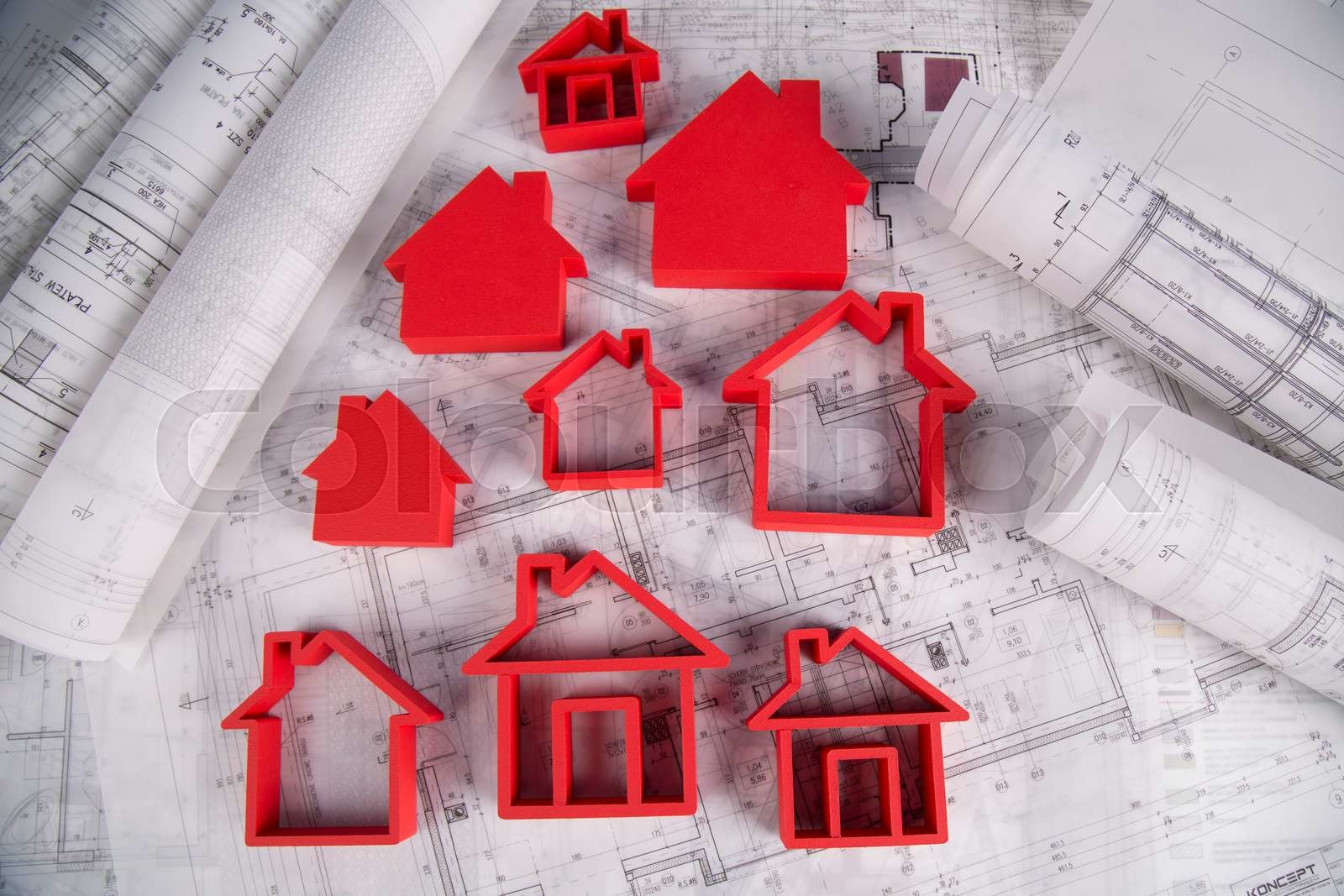 House Model Architecture Blueprints Concept Stock Image Colourbox house-model-architecture-blueprints-concept-stock-image-colourbox