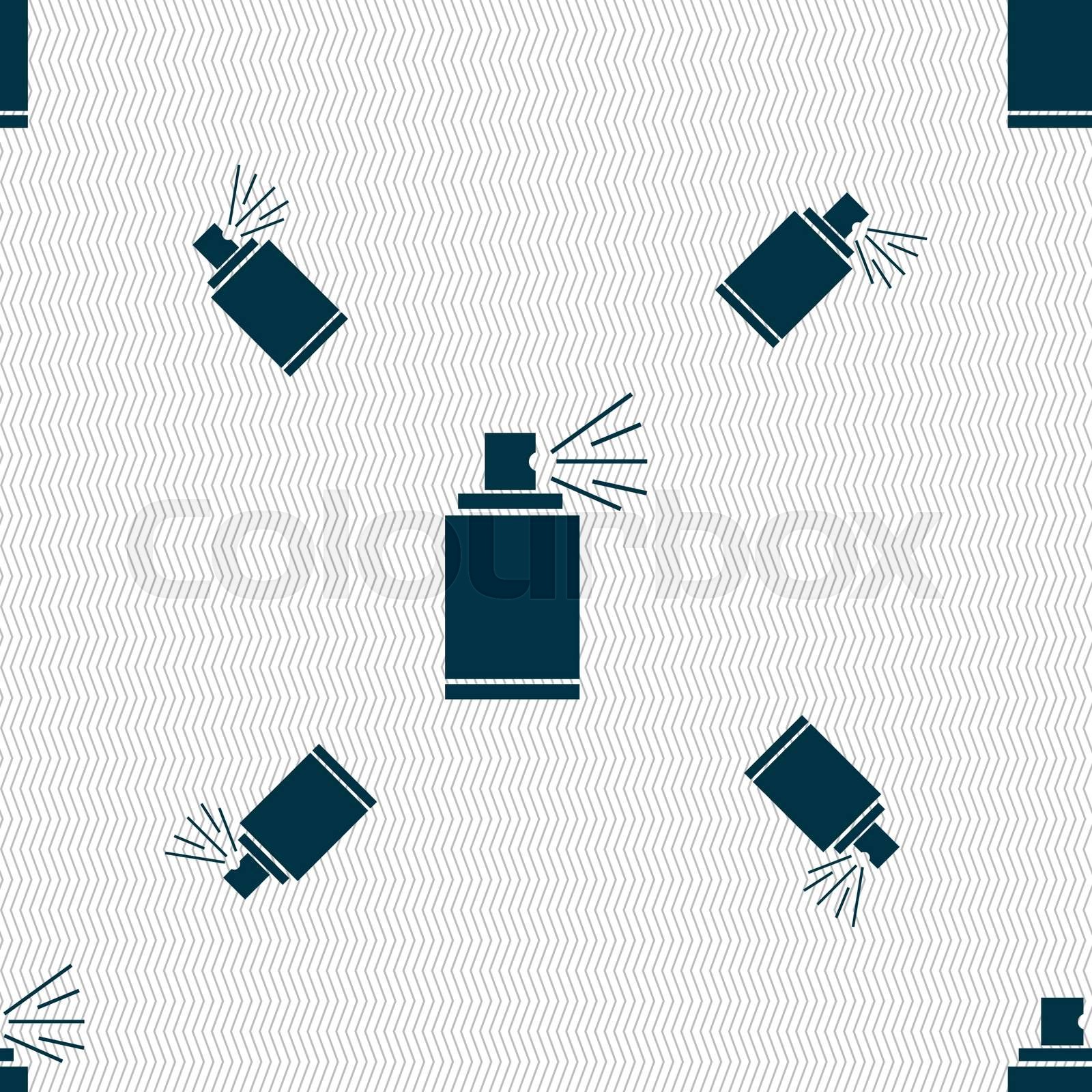 Graffiti spray can sign icon. Aerosol paint symbol. Seamless pattern ...