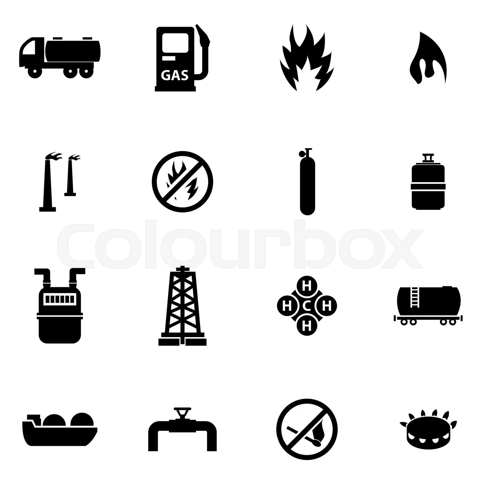 Natural Gas Symbol Icon