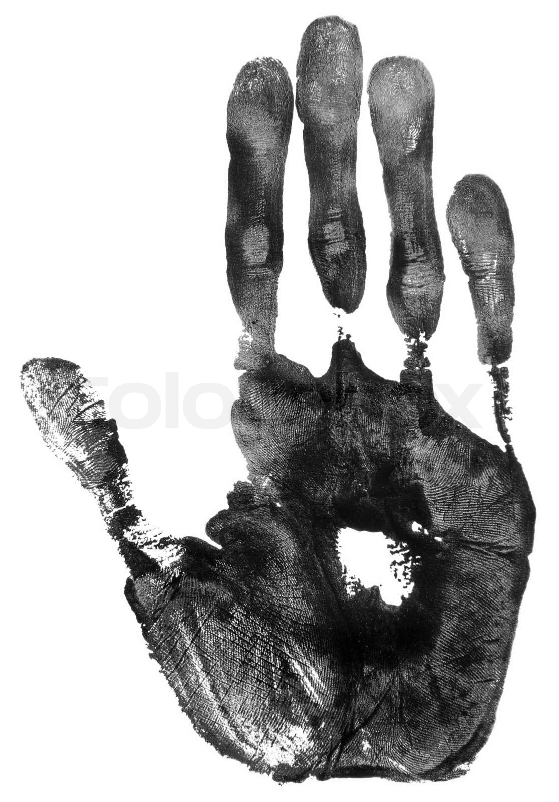 Black Hand Print On A White Stock Image Colourbox black-hand-print-on-a-white-stock-image-colourbox