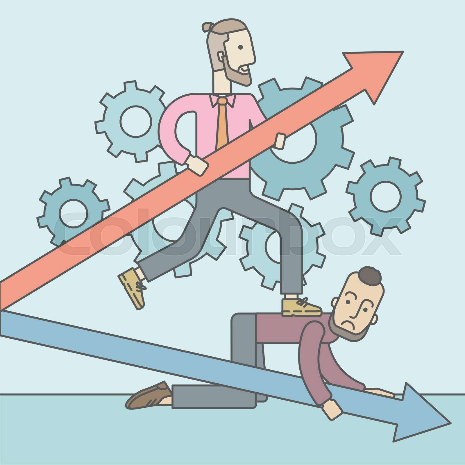 Business competition. | Stock vector | Colourbox