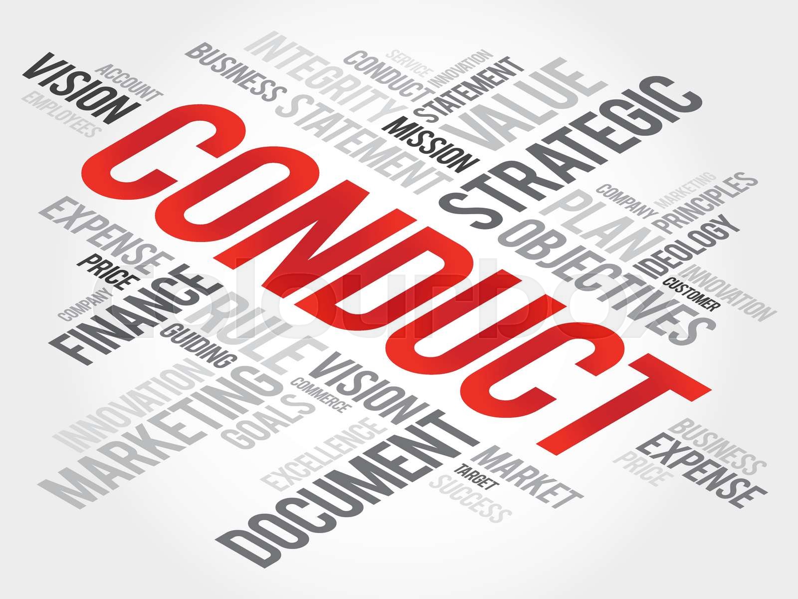 Conduct | Stock vector | Colourbox