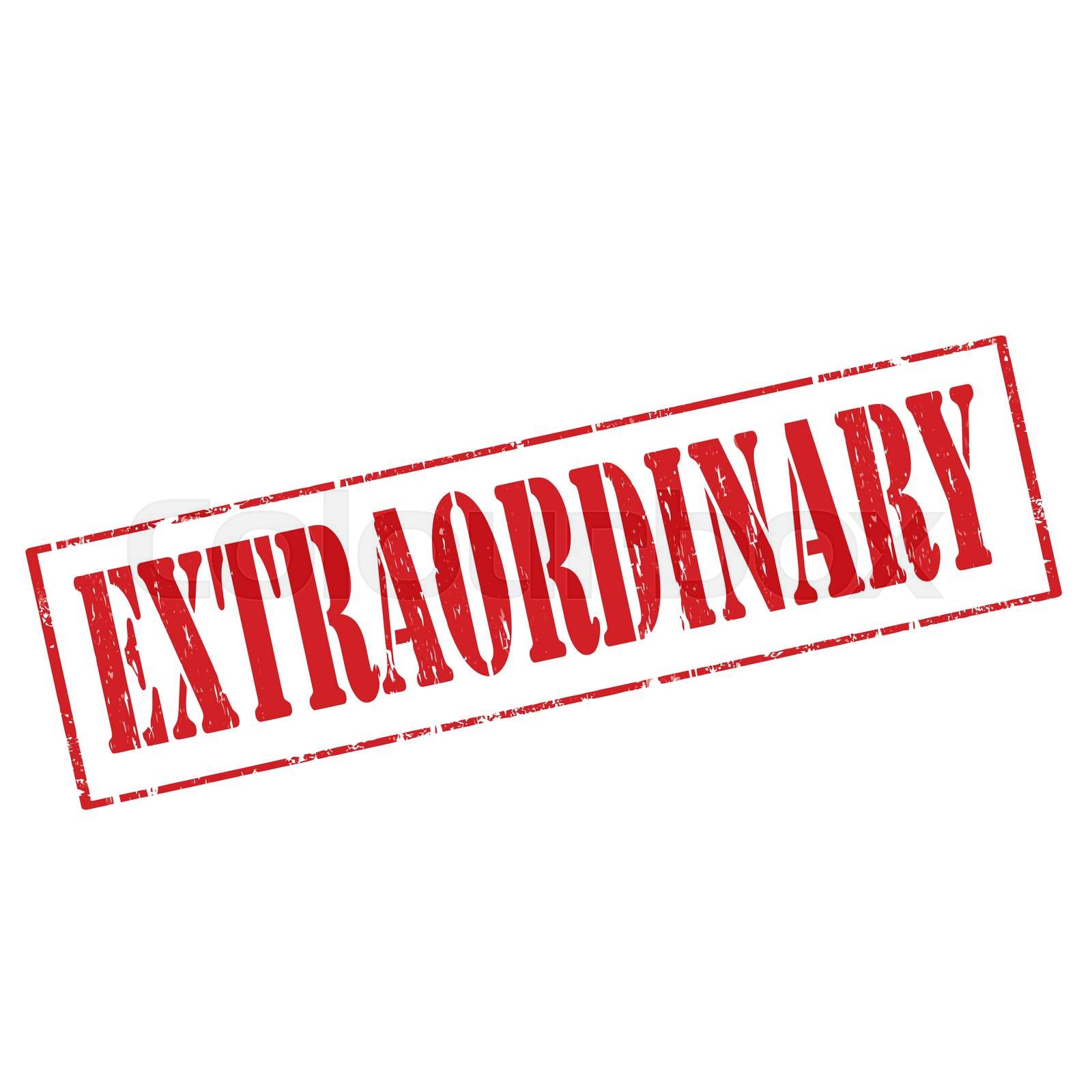 Extraordinary | Stock vector | Colourbox