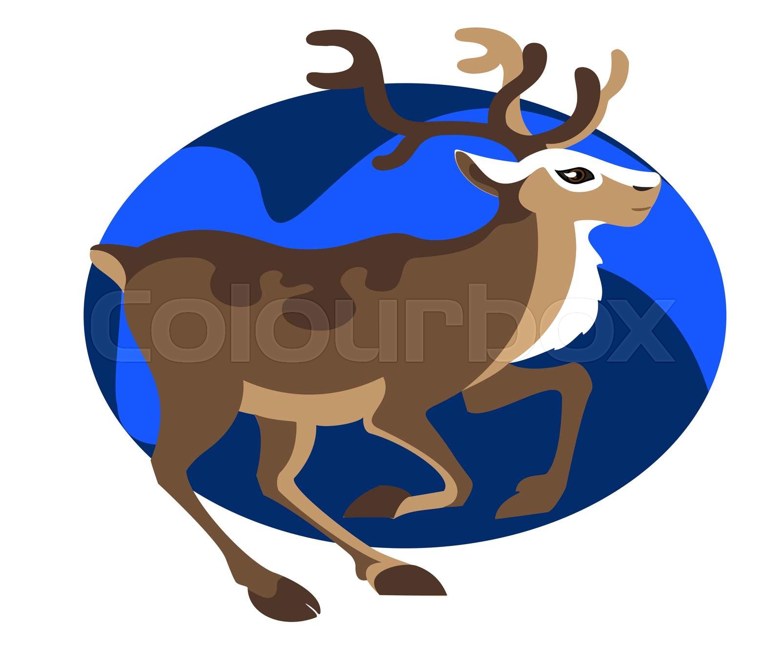 Running a young teer | Stock vector | Colourbox