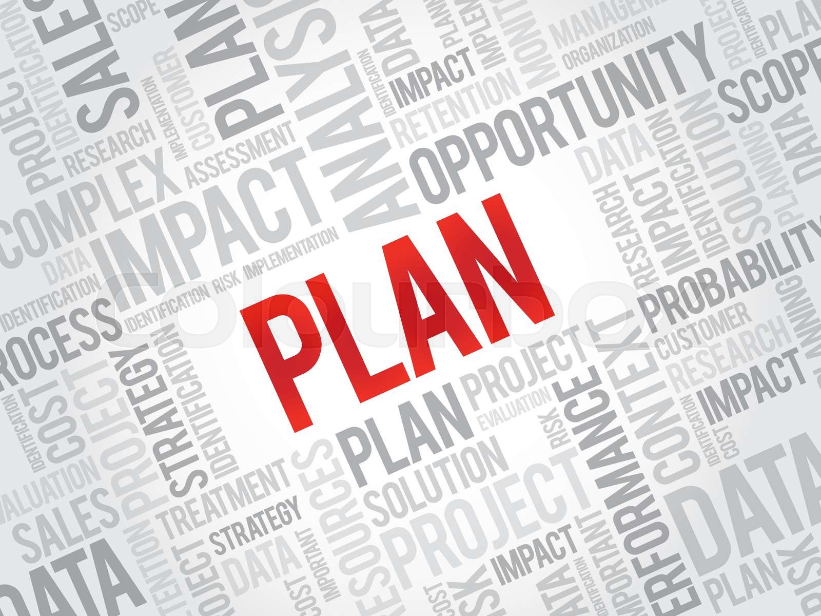 Plan Stock Vector Colourbox