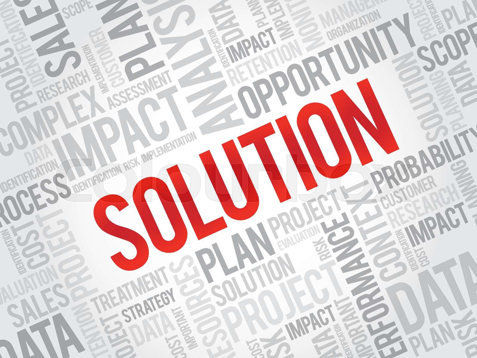 Solution Stock Vector Colourbox