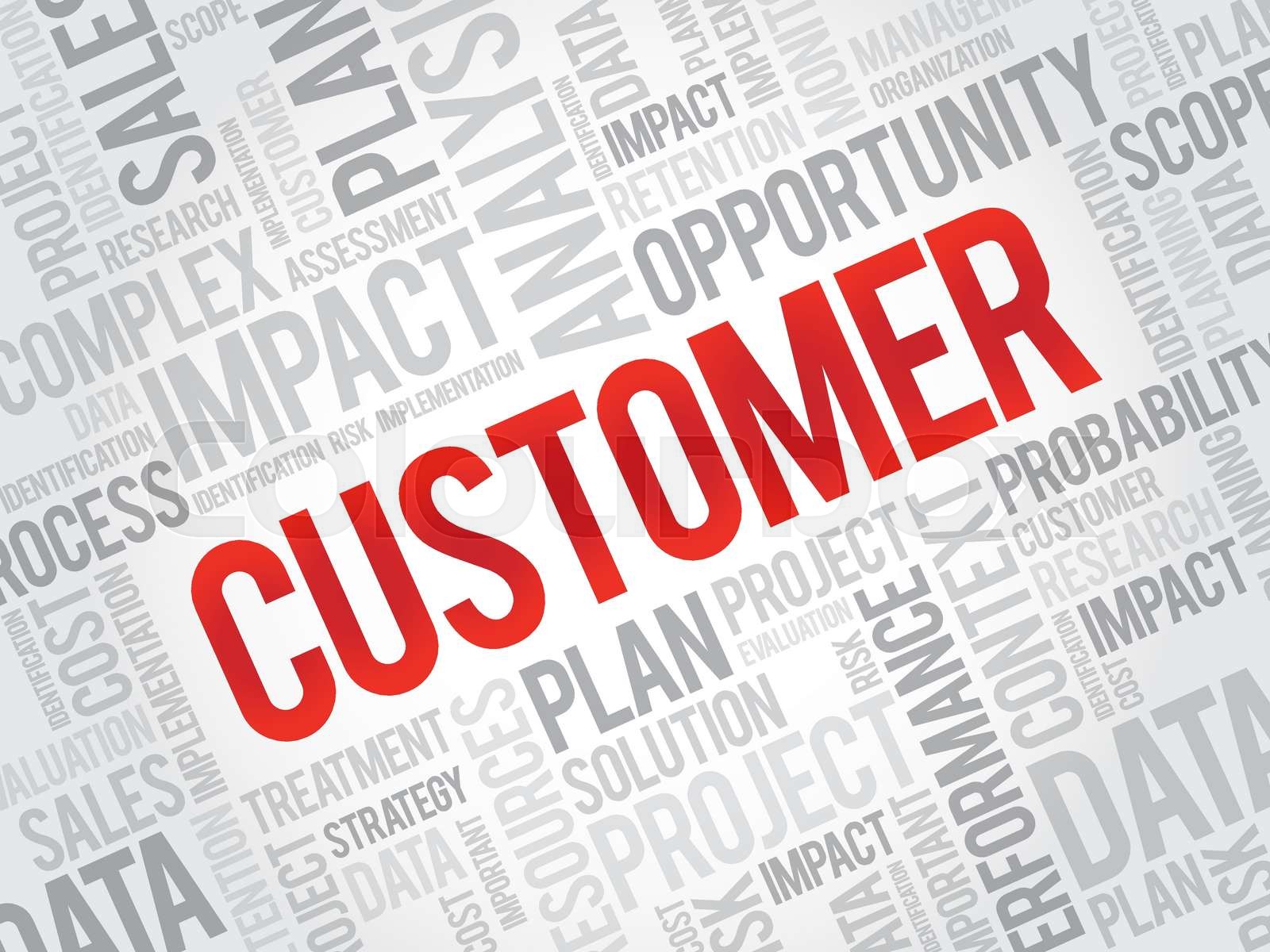 CUSTOMER | Stock vector | Colourbox