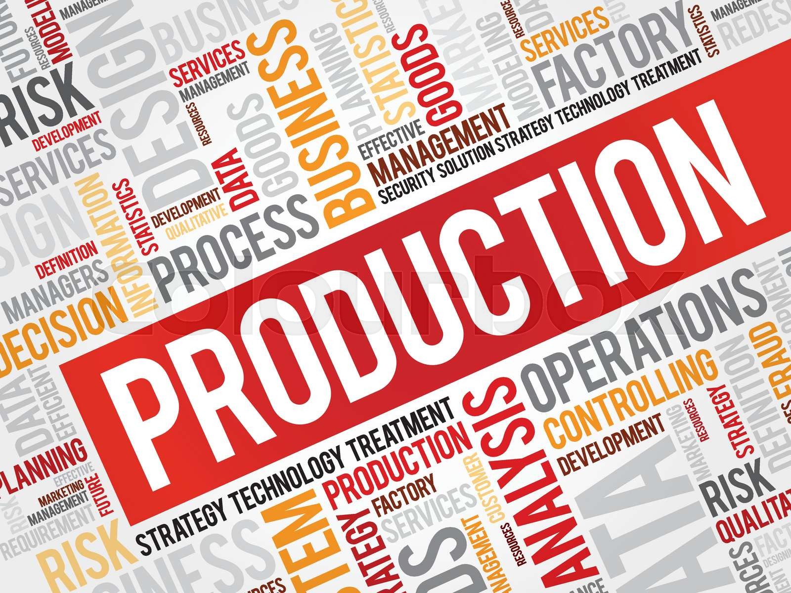 PRODUCTION | Stock vector | Colourbox