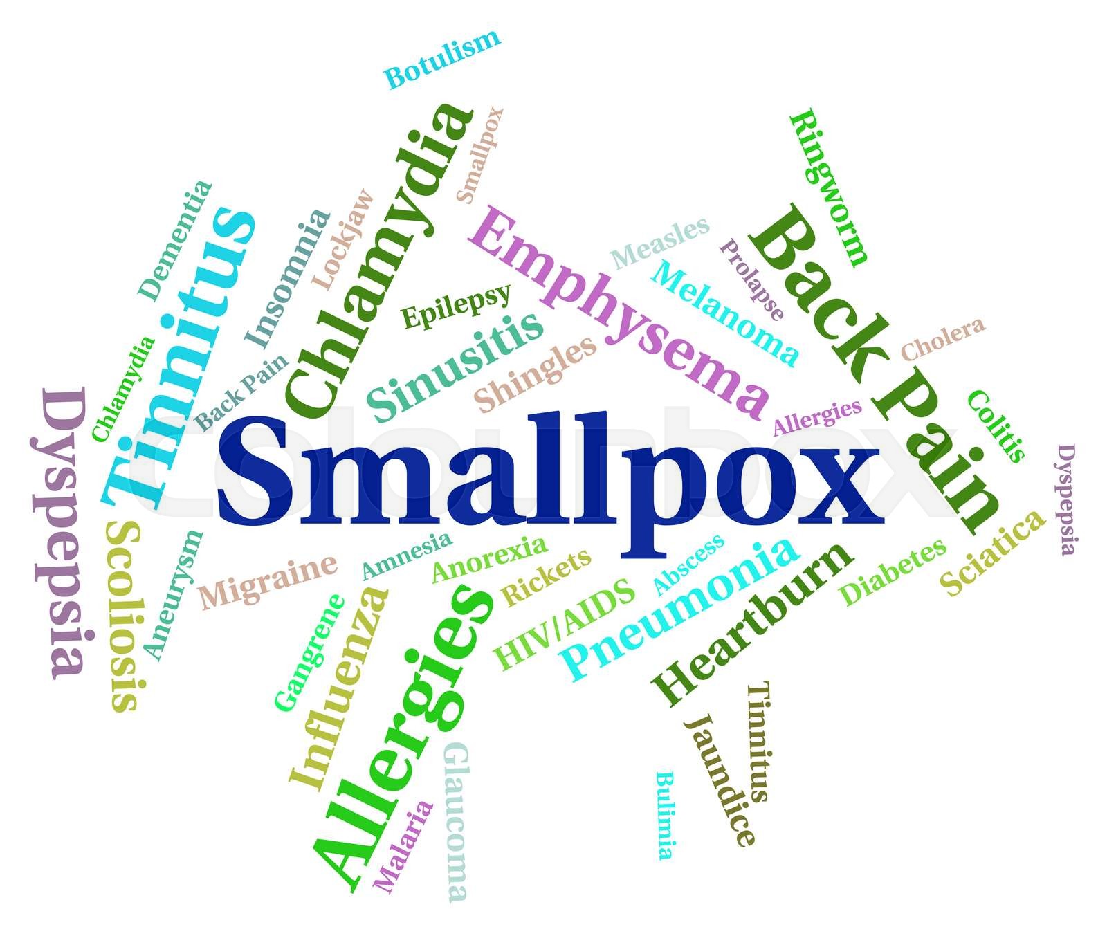 Smallpox Word Means Variola Major And Diseases | Stock image | Colourbox