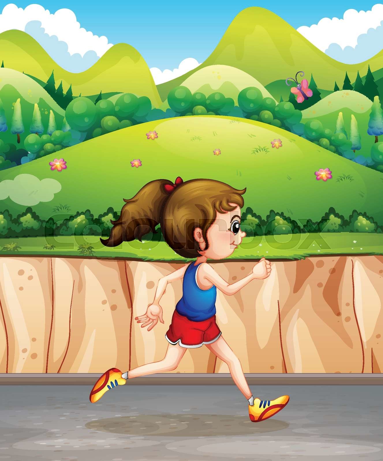 running | Stock vector | Colourbox