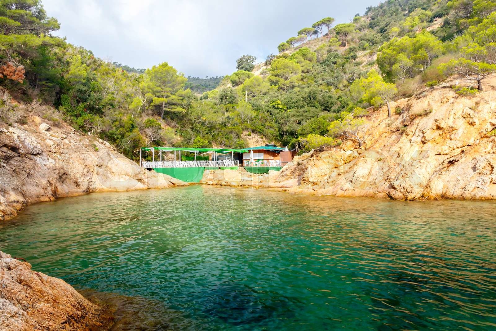 Tossa de Mar. Cala Bona beach. | Stock image | Colourbox