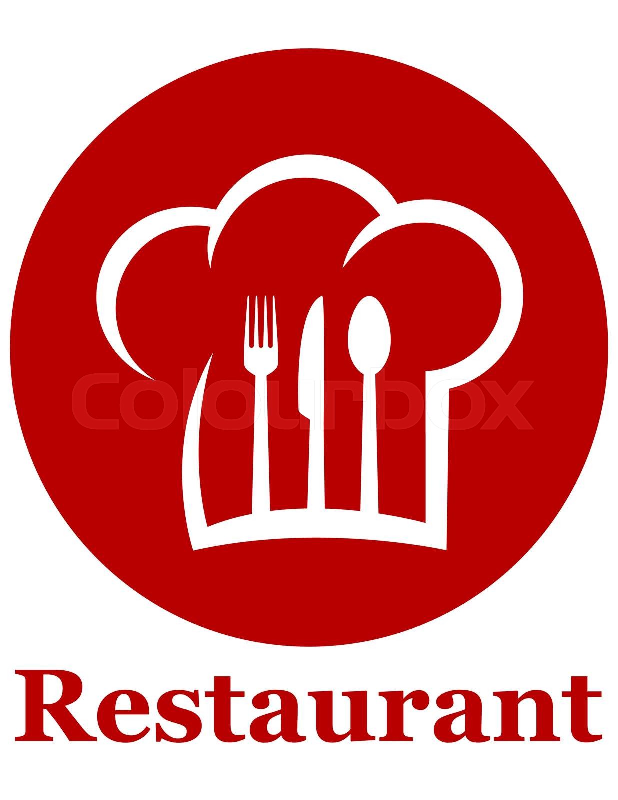 red restaurant icon | Stock vector | Colourbox