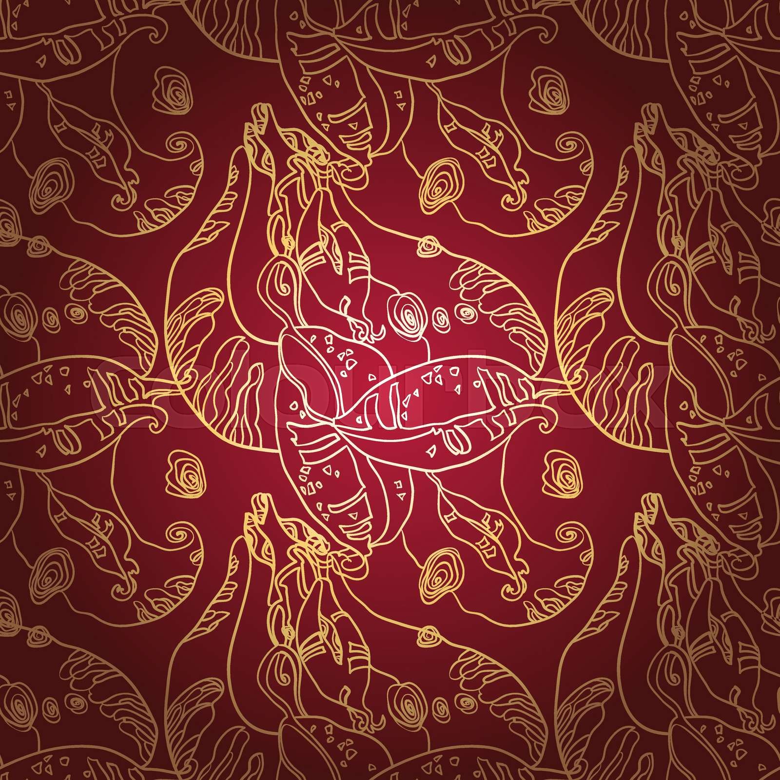 muster, rund, vignette | Stock-Vektor | Colourbox