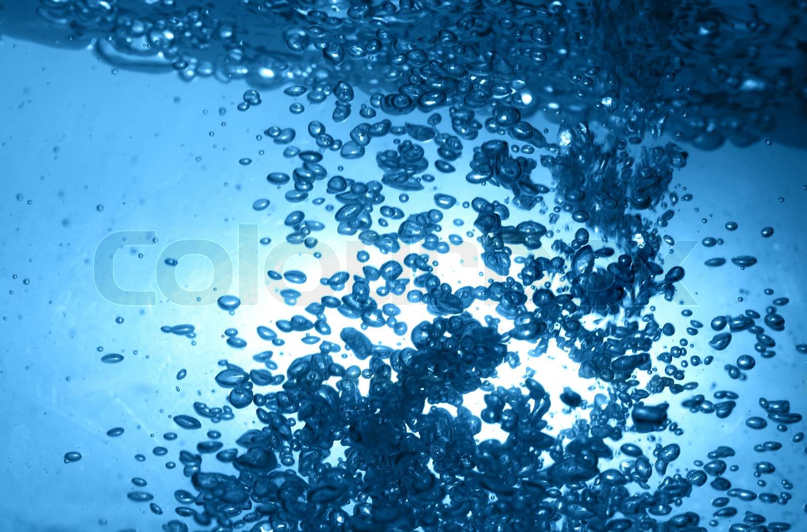 bubbles in water | Stock image | Colourbox