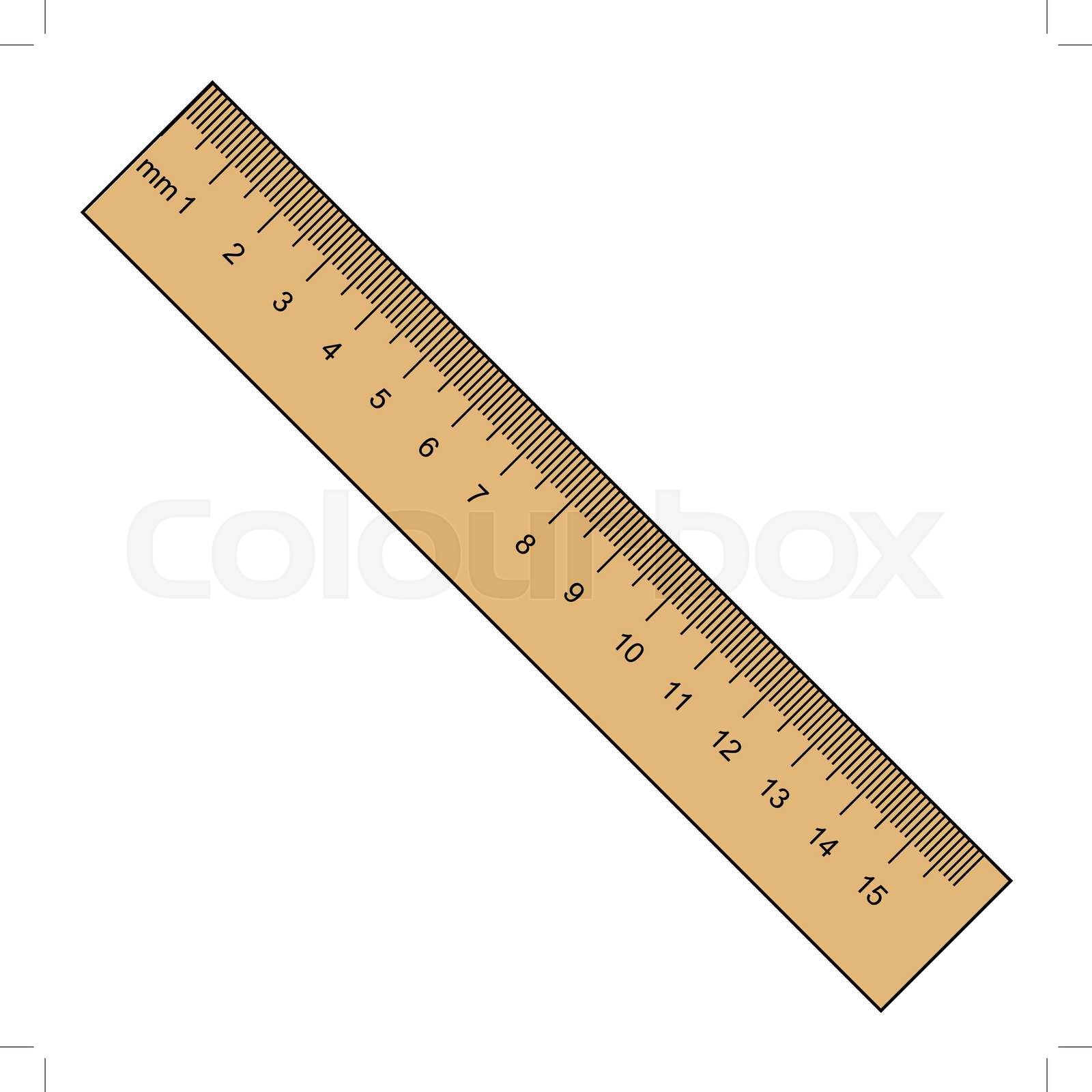 ruler, instrument of measurement | Stock vector | Colourbox