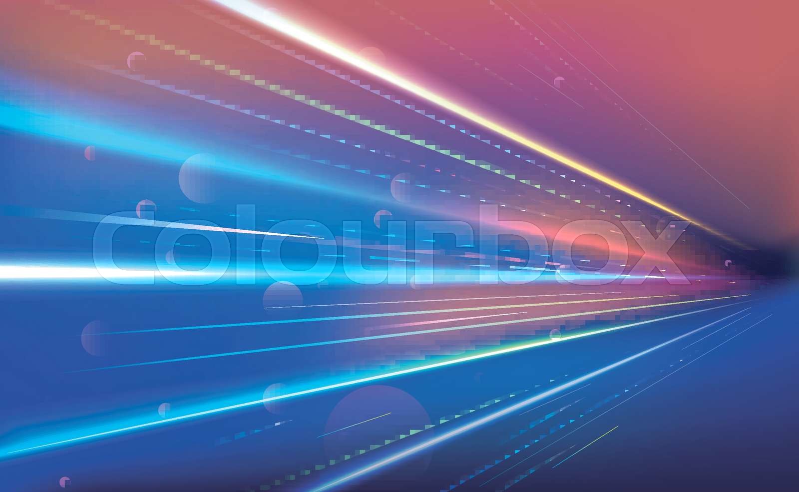 Colourful light rays | Stock vector | Colourbox