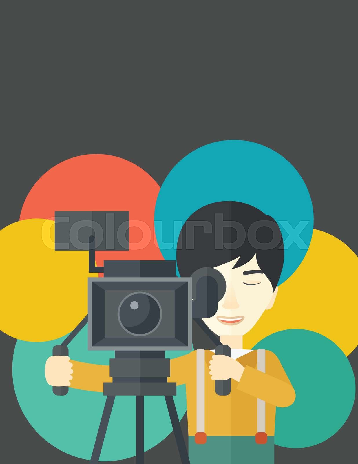 Cameraman. | Stock vector | Colourbox