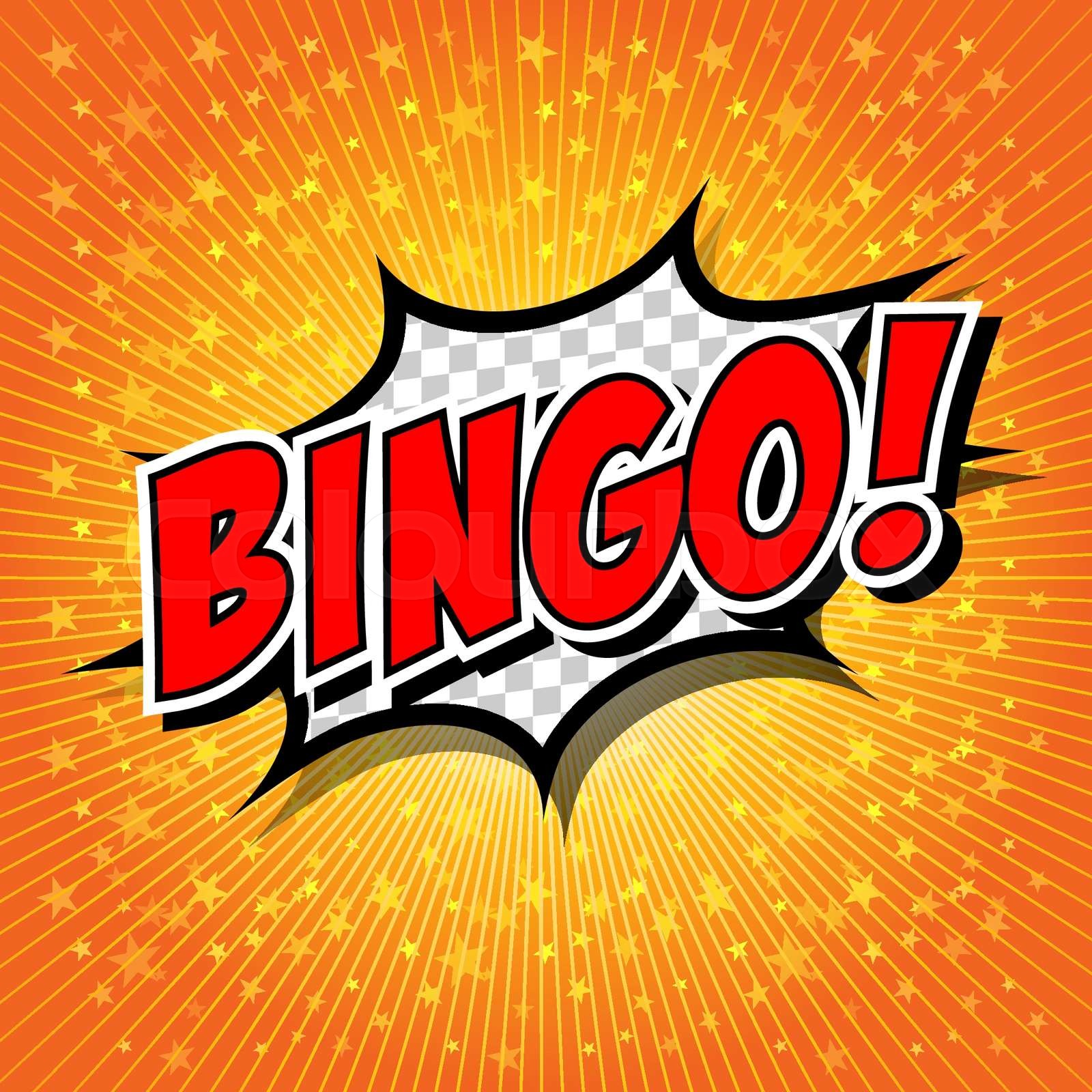 Bingo! Comic Speech Bubble, Cartoon | Stock vector | Colourbox