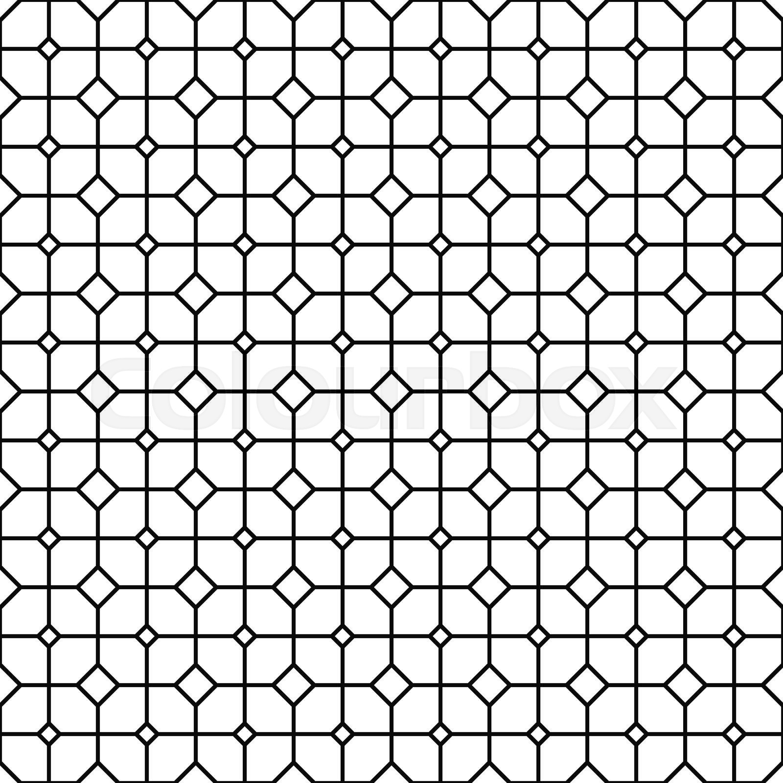 Repeating monochrome grid pattern | Stock vector | Colourbox