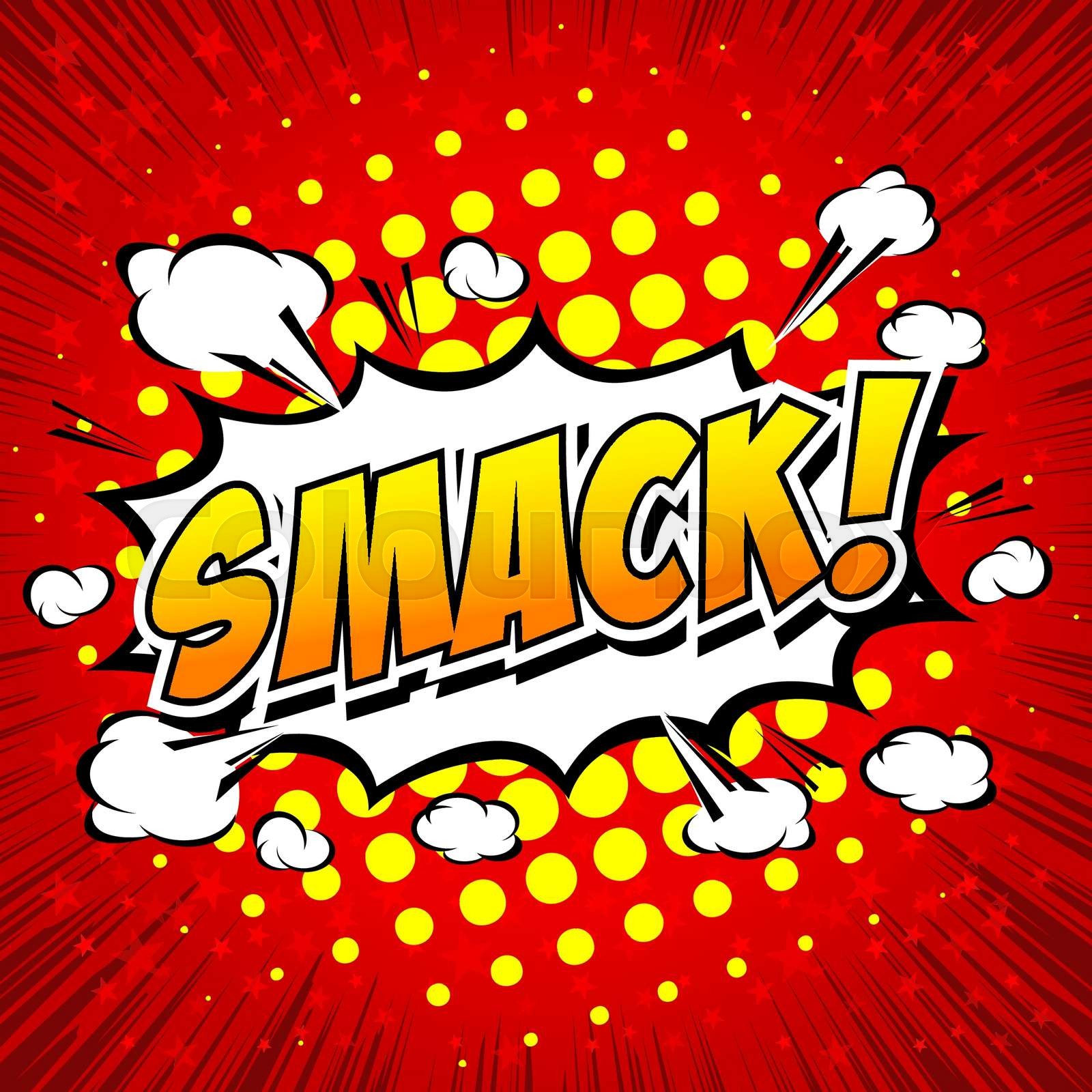 Smack! Comic Speech Bubble, Cartoon. | Stock vector | Colourbox